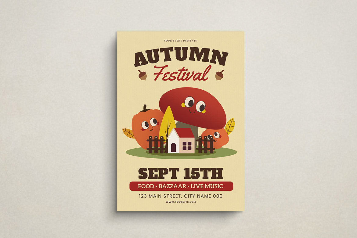 Autumn Festival Flyer by Aldi Naufal on Dribbble