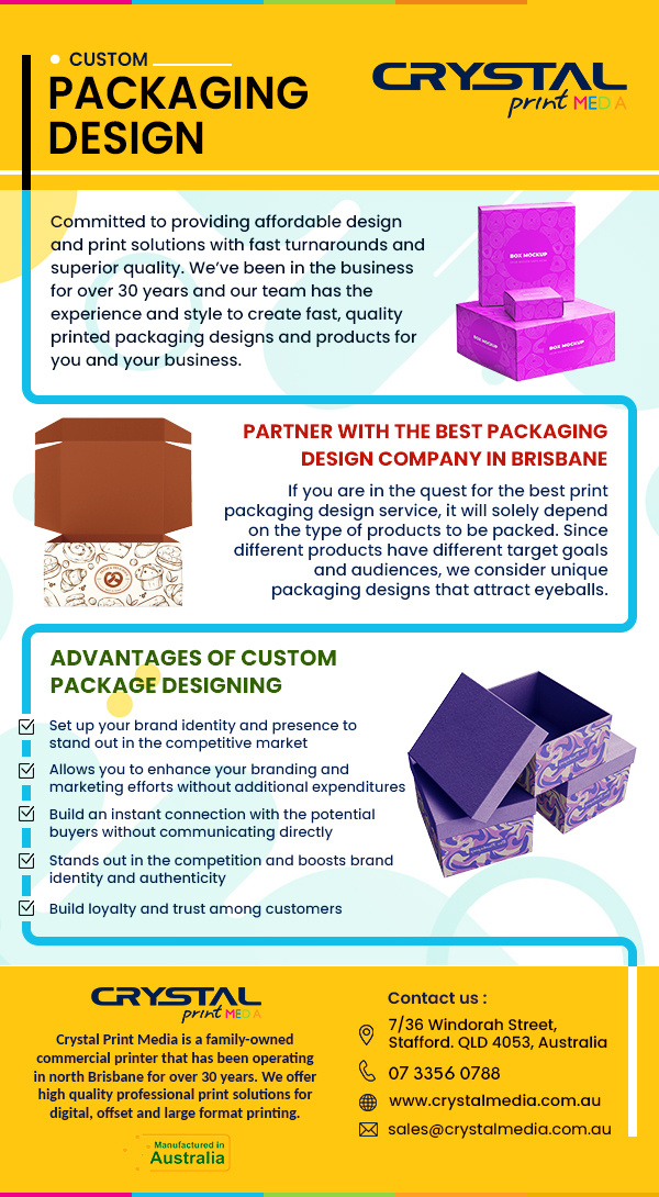 Custom Packaging Design by Crystal Print Media on Dribbble