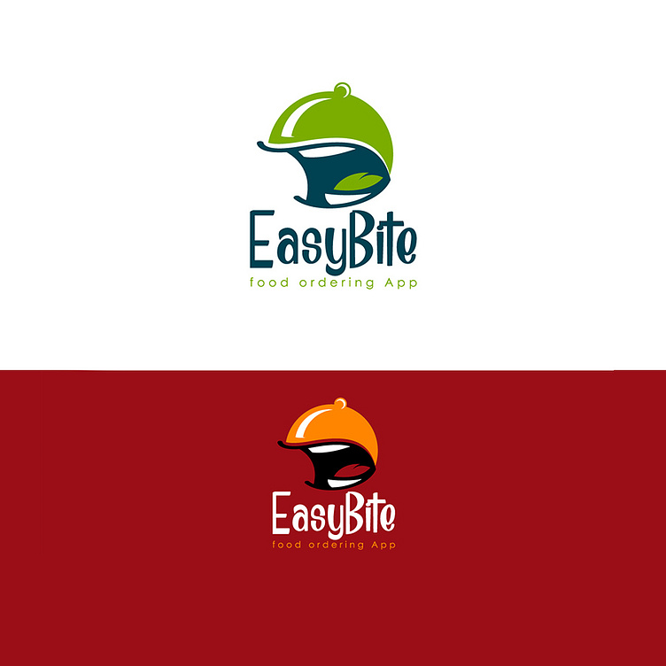 Abstract logo for food ordering app by Manish Sethia on Dribbble