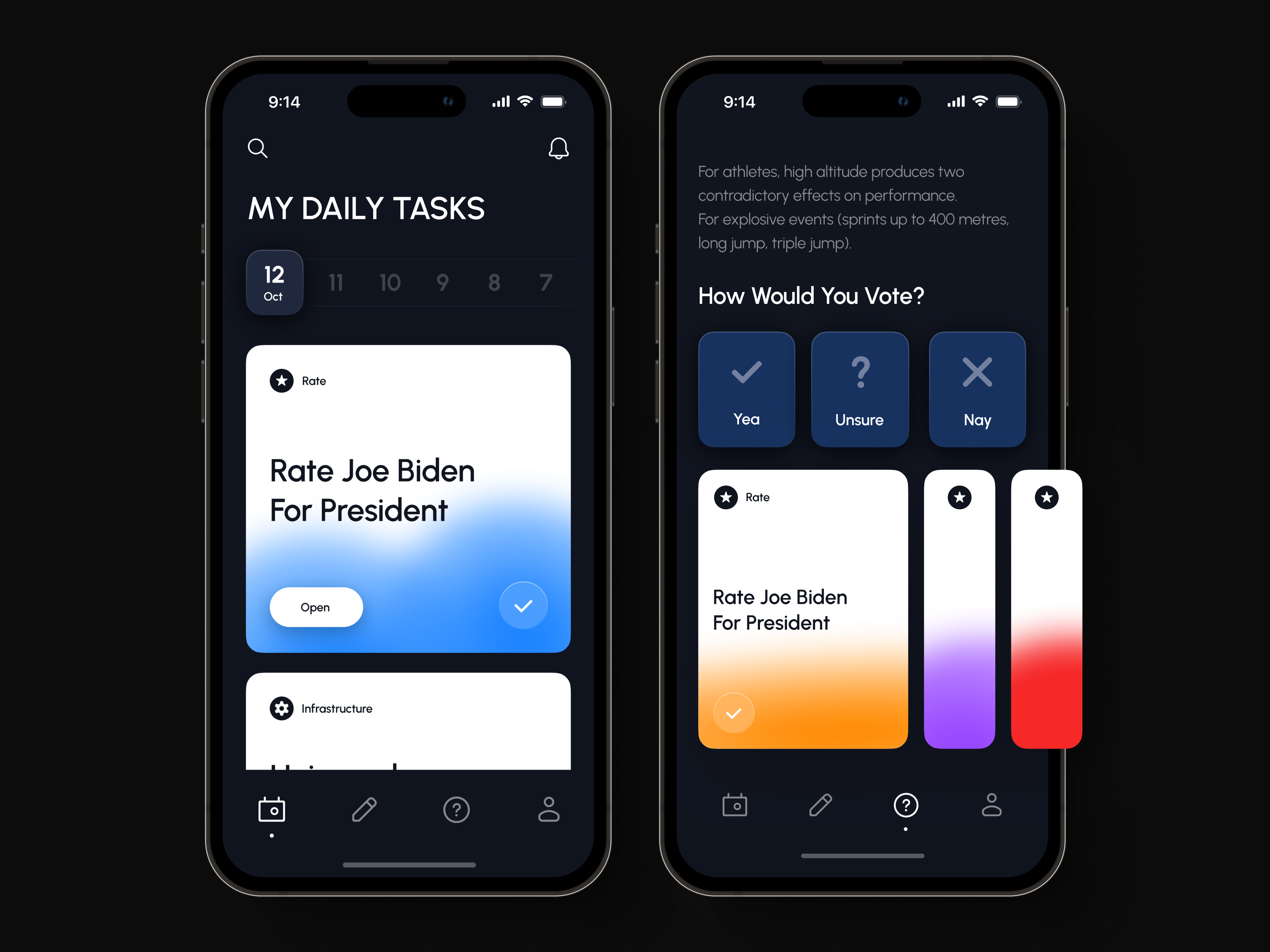 Political polling app UI redesign | Lazarev. by Lazarev. | Mobile ...