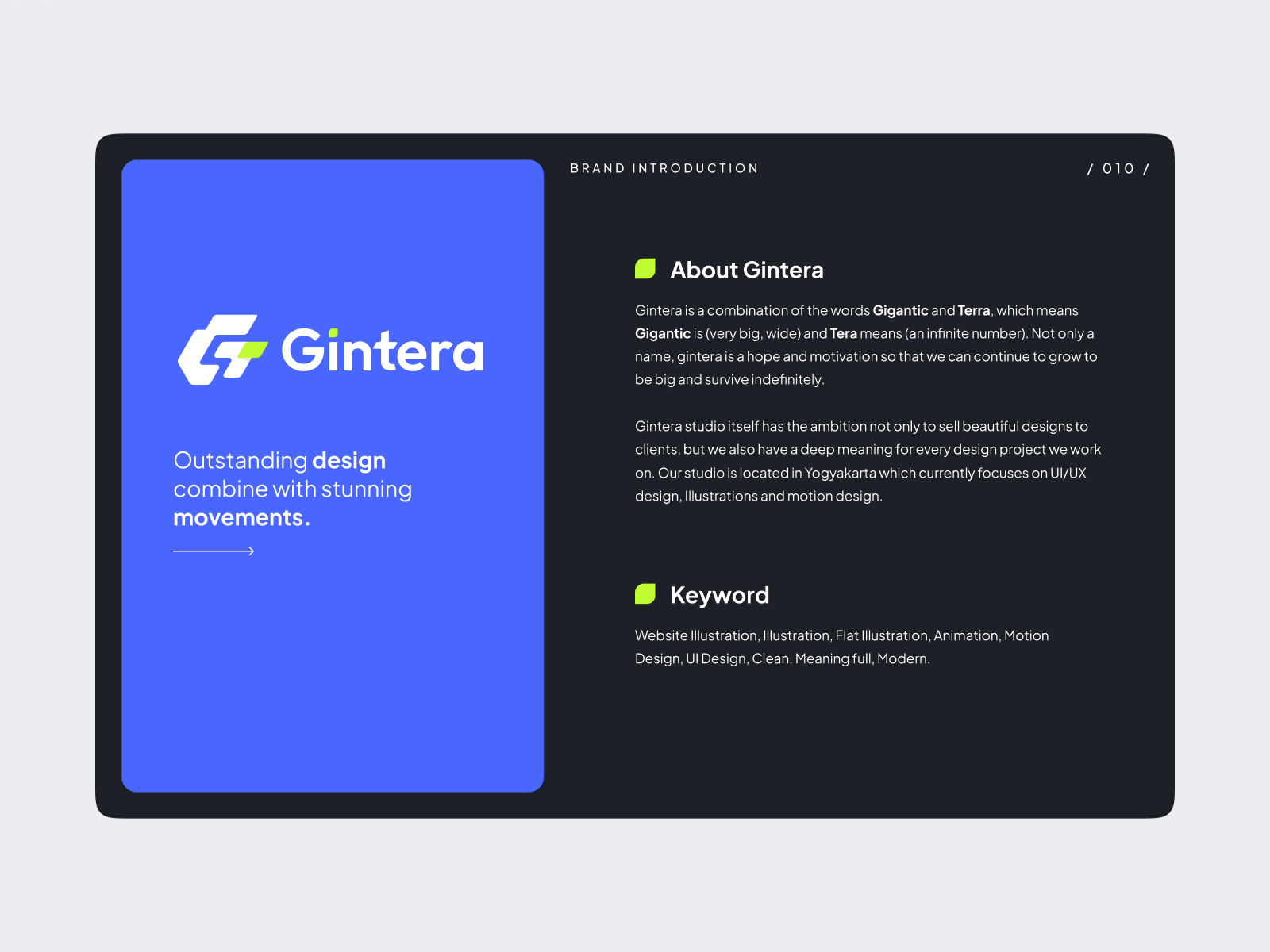 Gintera - Brand Guidelines by Ahmad Sulaiman for Gintera on Dribbble