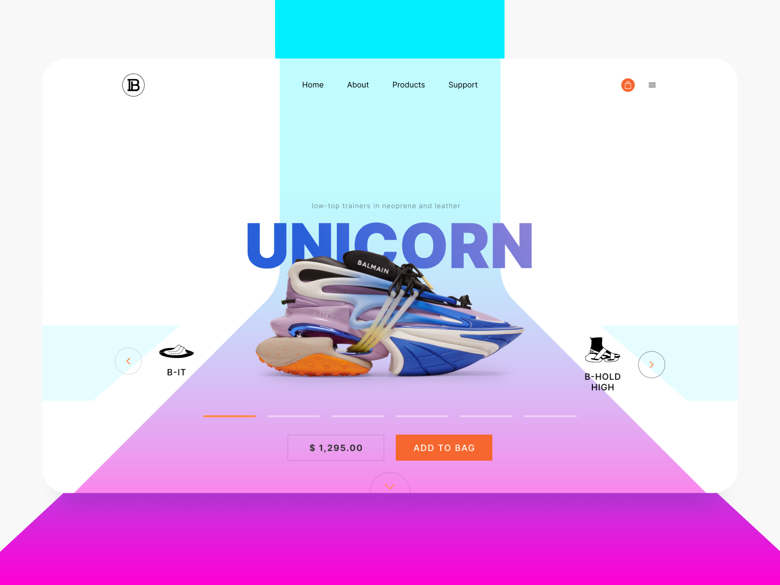 Balmain Paris — redesign concept by Denis on Dribbble