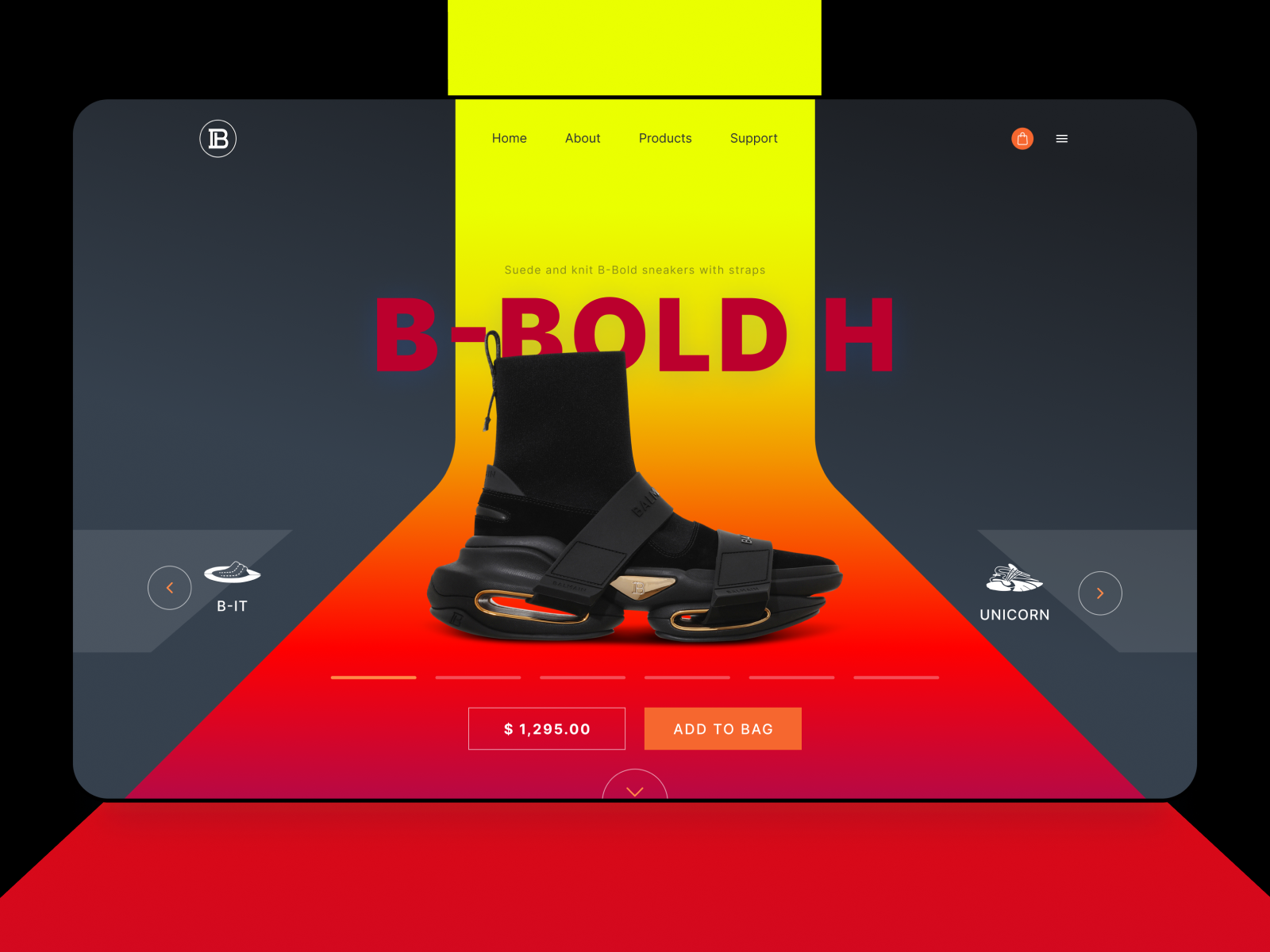 Balmain Paris — redesign concept by Denis on Dribbble