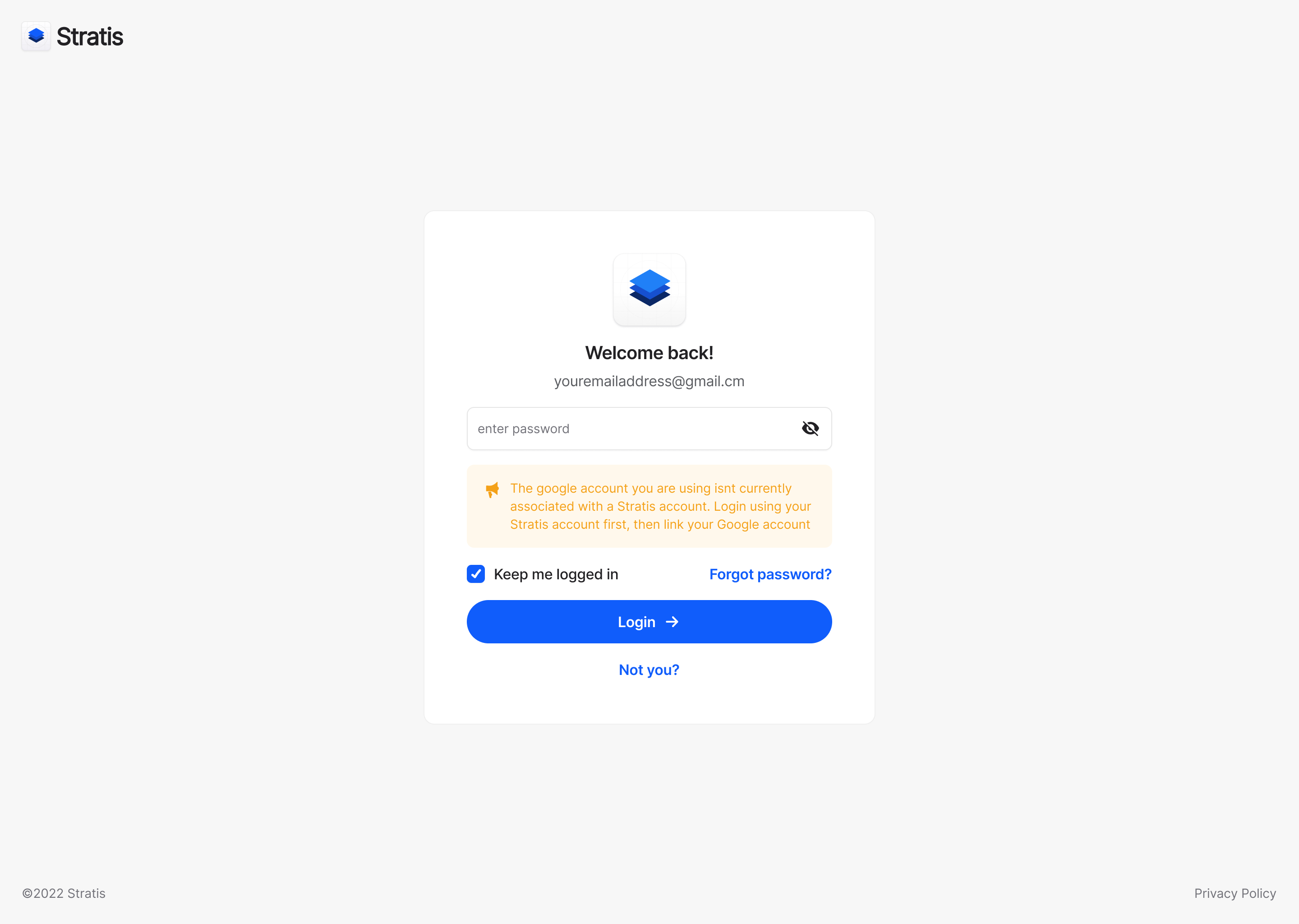 Stratis UI - Login Modal by Monty Hayton on Dribbble