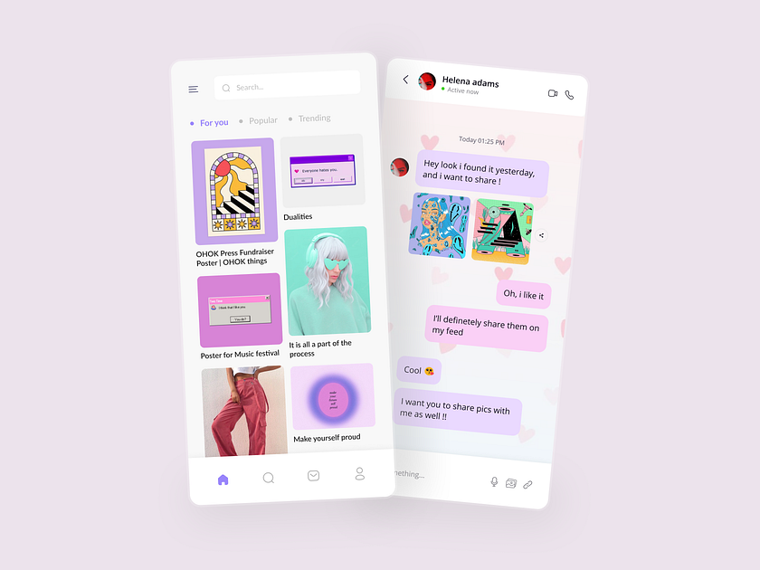 Simple Messaging App Concept by Giorgi for Ascended on Dribbble