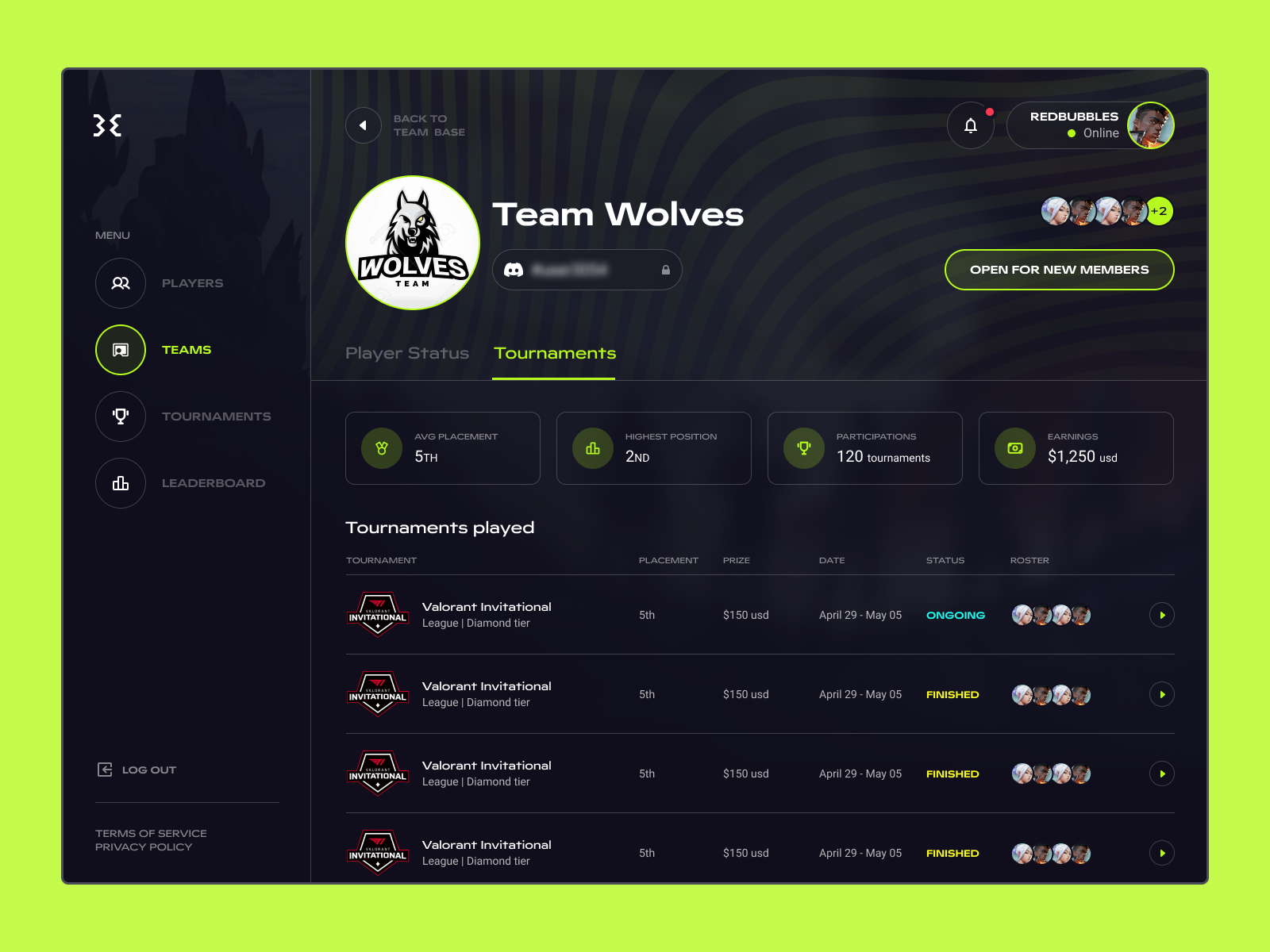Esports Web App Animation by Koncepted on Dribbble