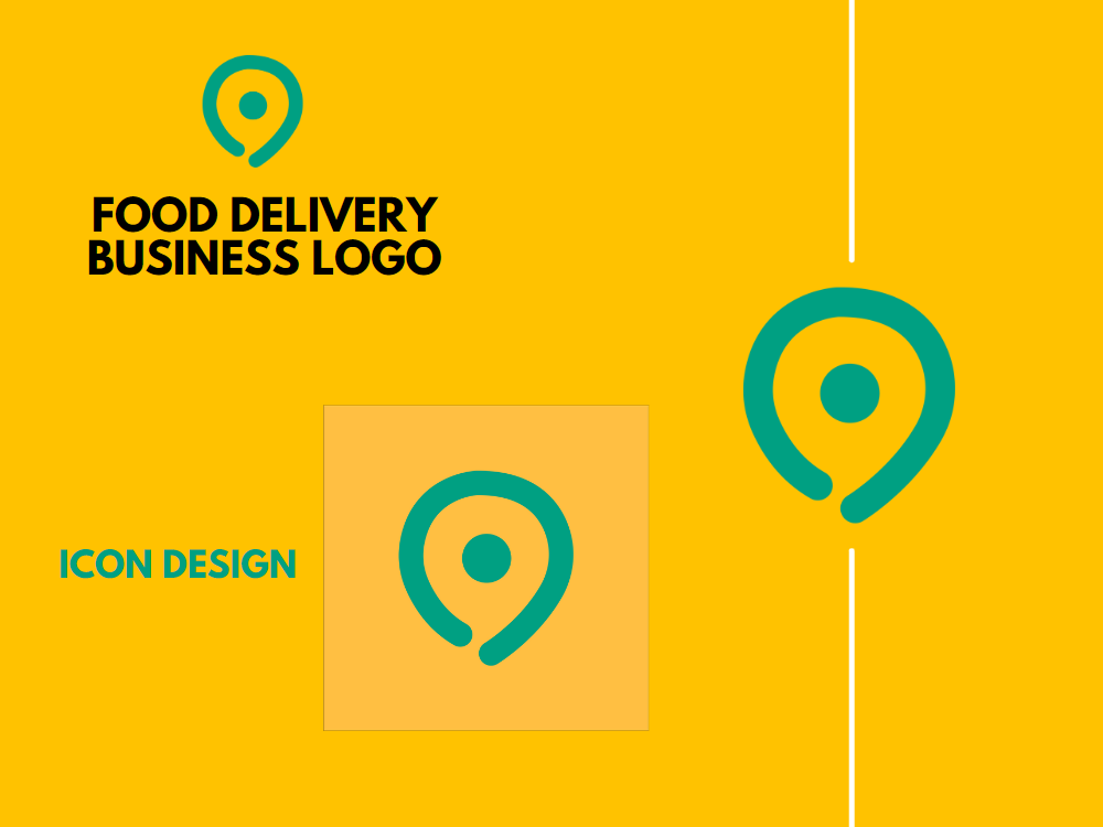 Food delivery service logo and icon design by Adnan Adil on Dribbble