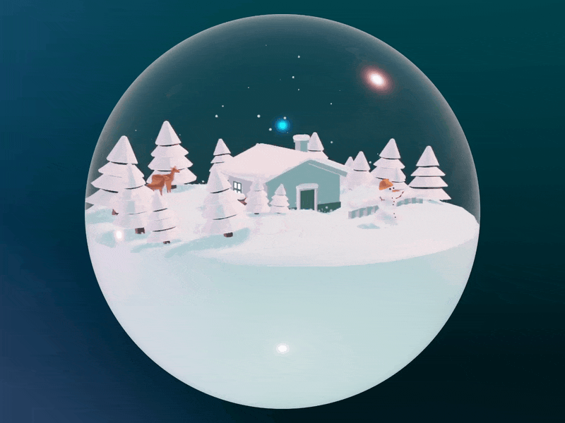 Snow Globe - Blender & Three.js by PeHaa Hetman on Dribbble