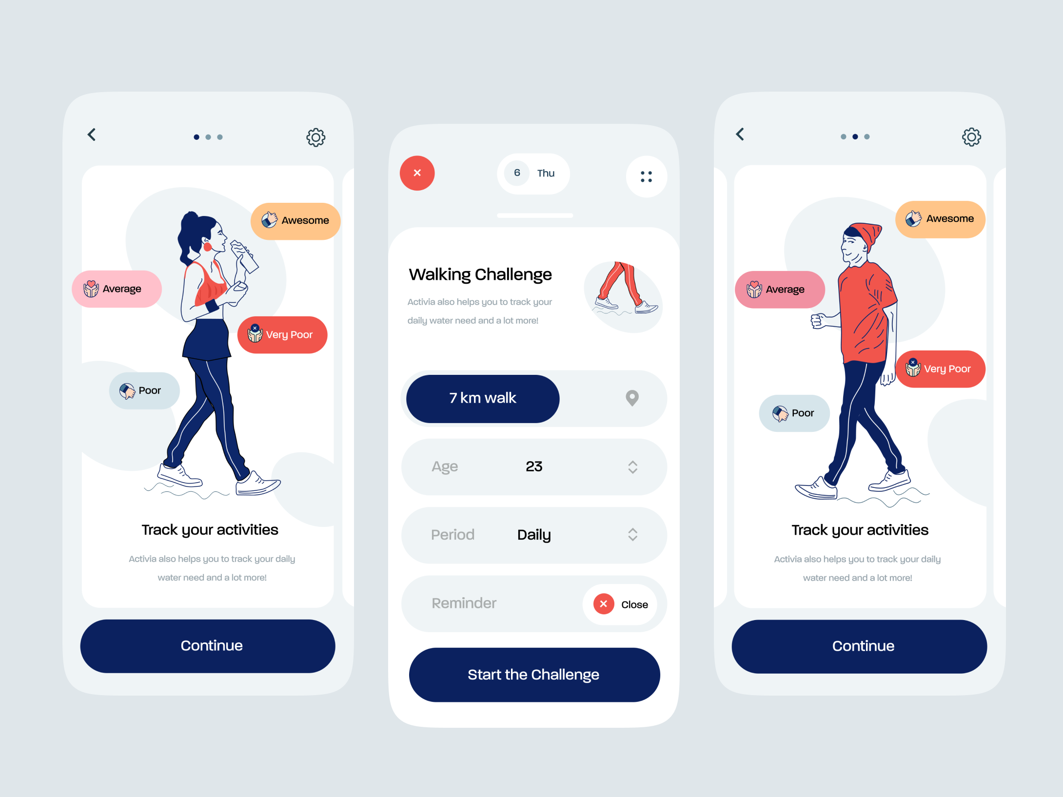 Activity Tracker App by Mehmet Özsoy for Orizon: UI/UX Design Agency on ...