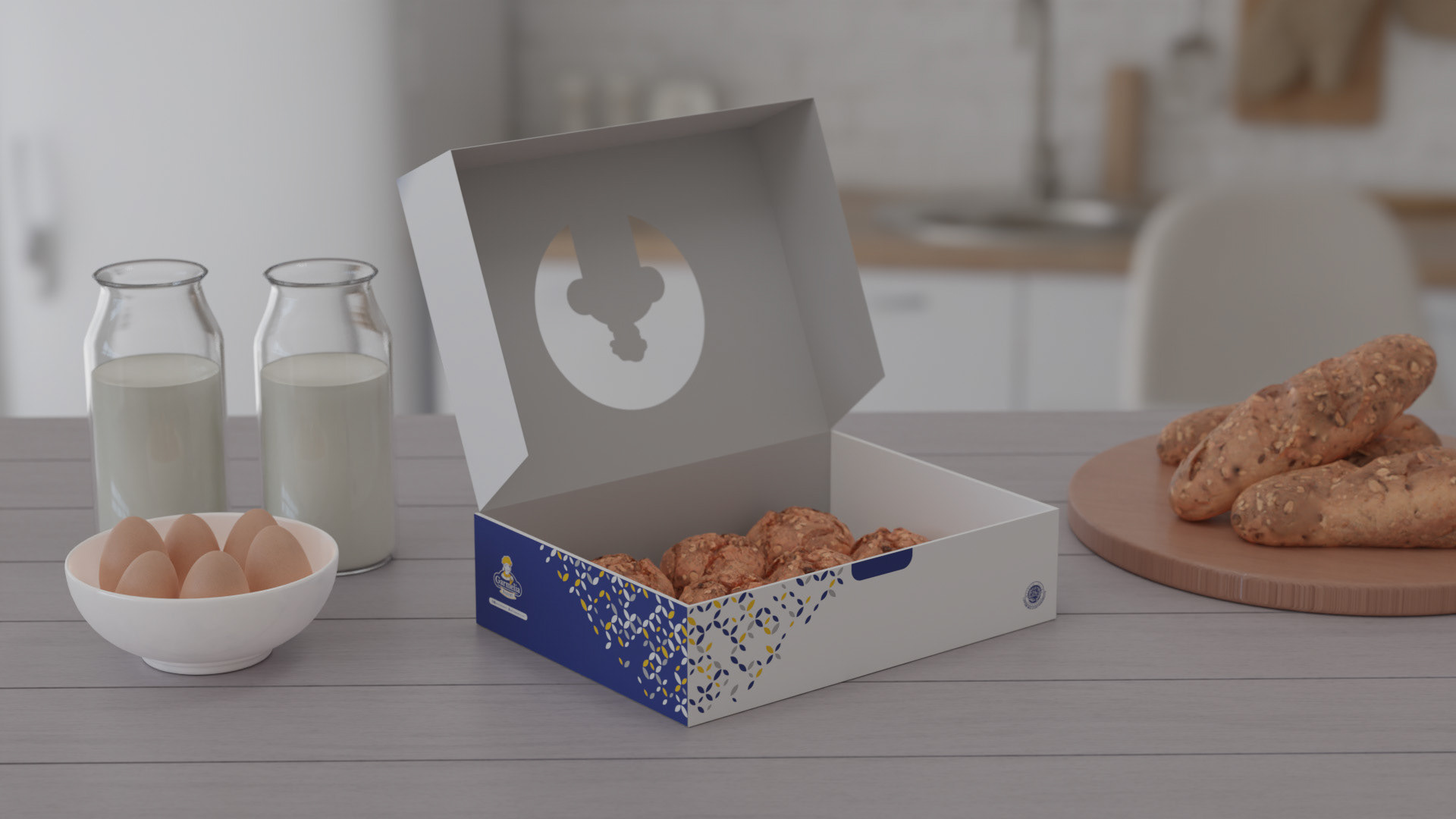 3D Mockup Packaging Design | Garmelia Bakery by Willy Handoyo on Dribbble