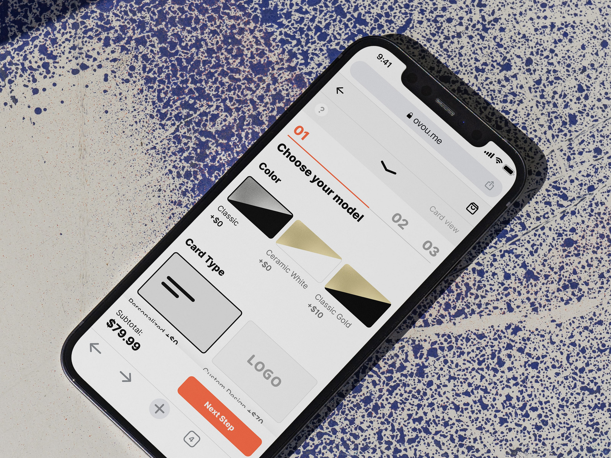 Mobile Customizer of cards for OVOU. Choose model by Basov: UI/UX ...