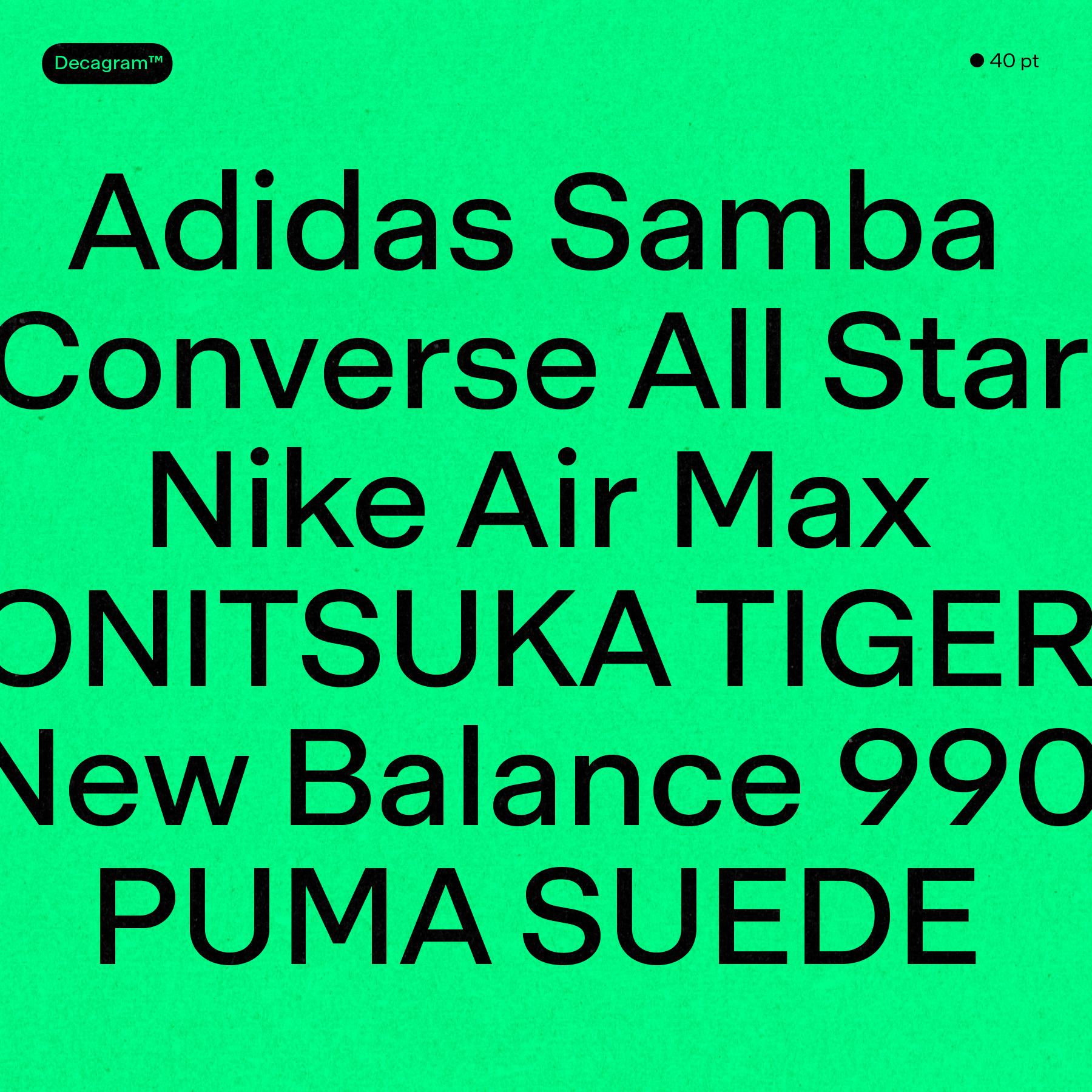 Decagram by Emtype Foundry on Dribbble