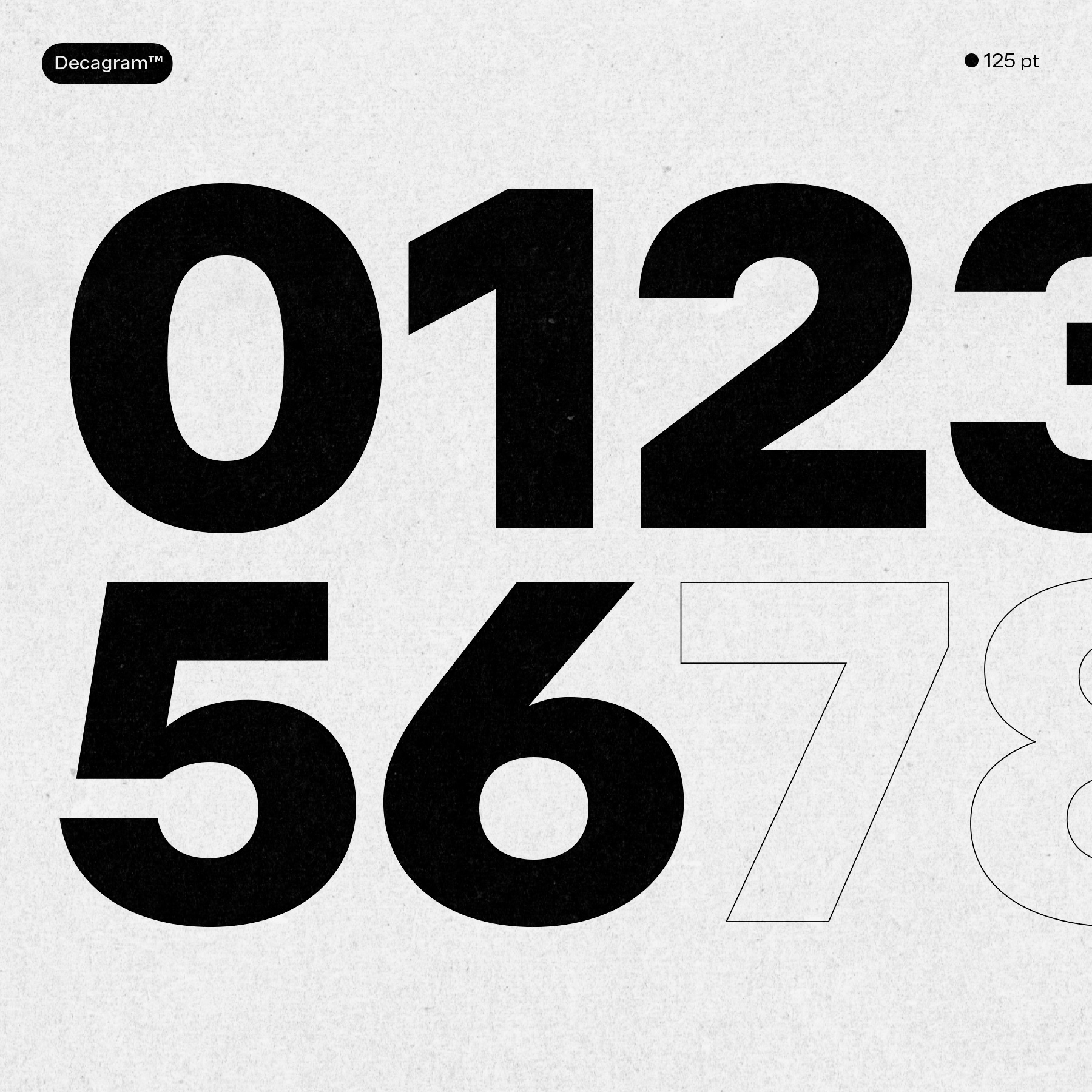 Decagram by Emtype Foundry on Dribbble