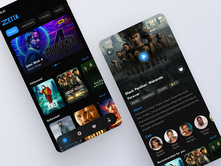 OTT App Design by 300Mind UI/UX for 300Mind on Dribbble