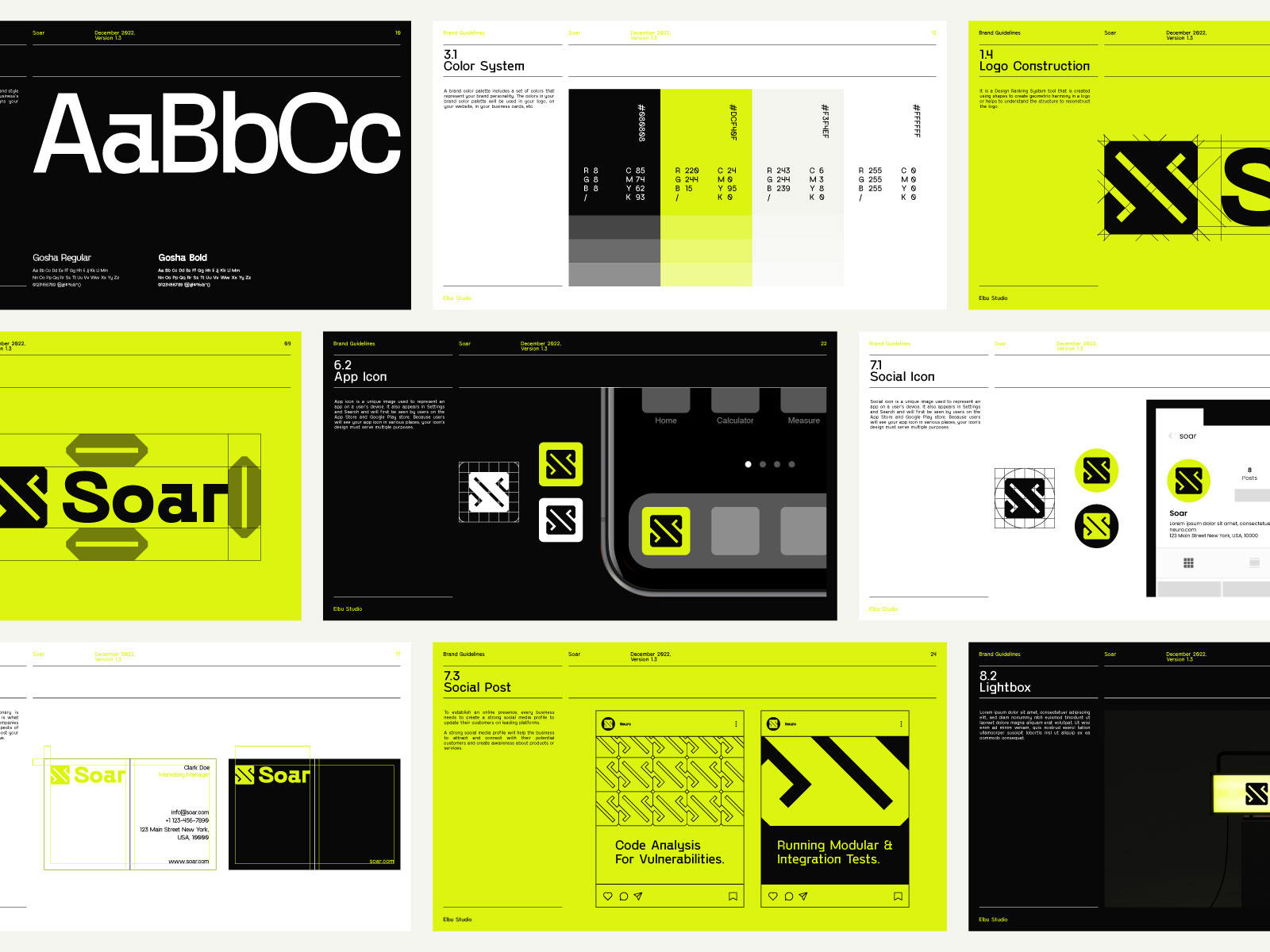 Soar Brand Guidelines by Elif Kameşoğlu for Elbu Studio on Dribbble