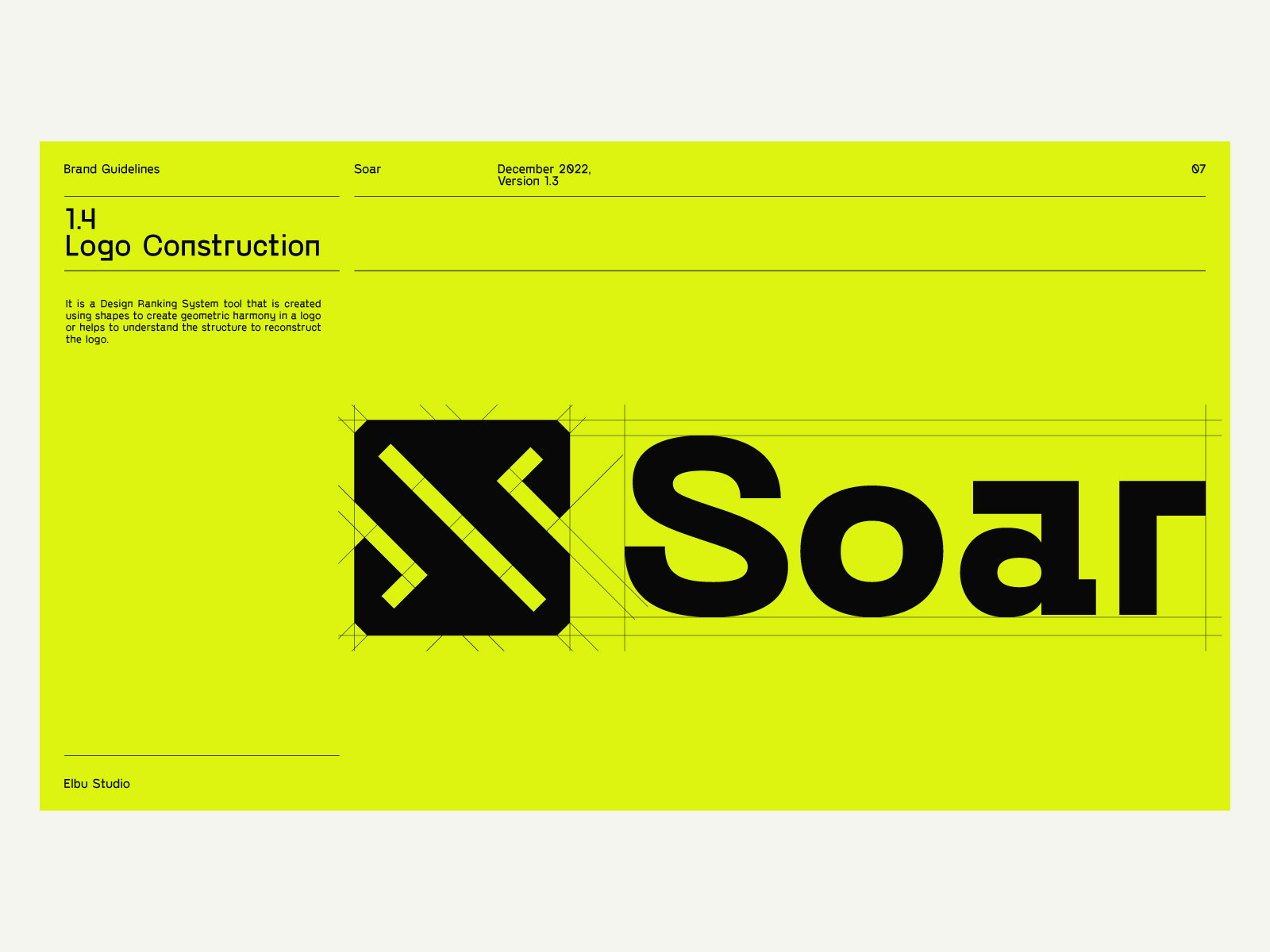 Soar Brand Guidelines by Elif Kameşoğlu for Elbu Studio on Dribbble