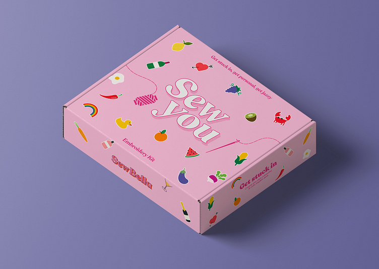 Sew You - Embroidery kit - Packaging Design by Ollie Scully on Dribbble