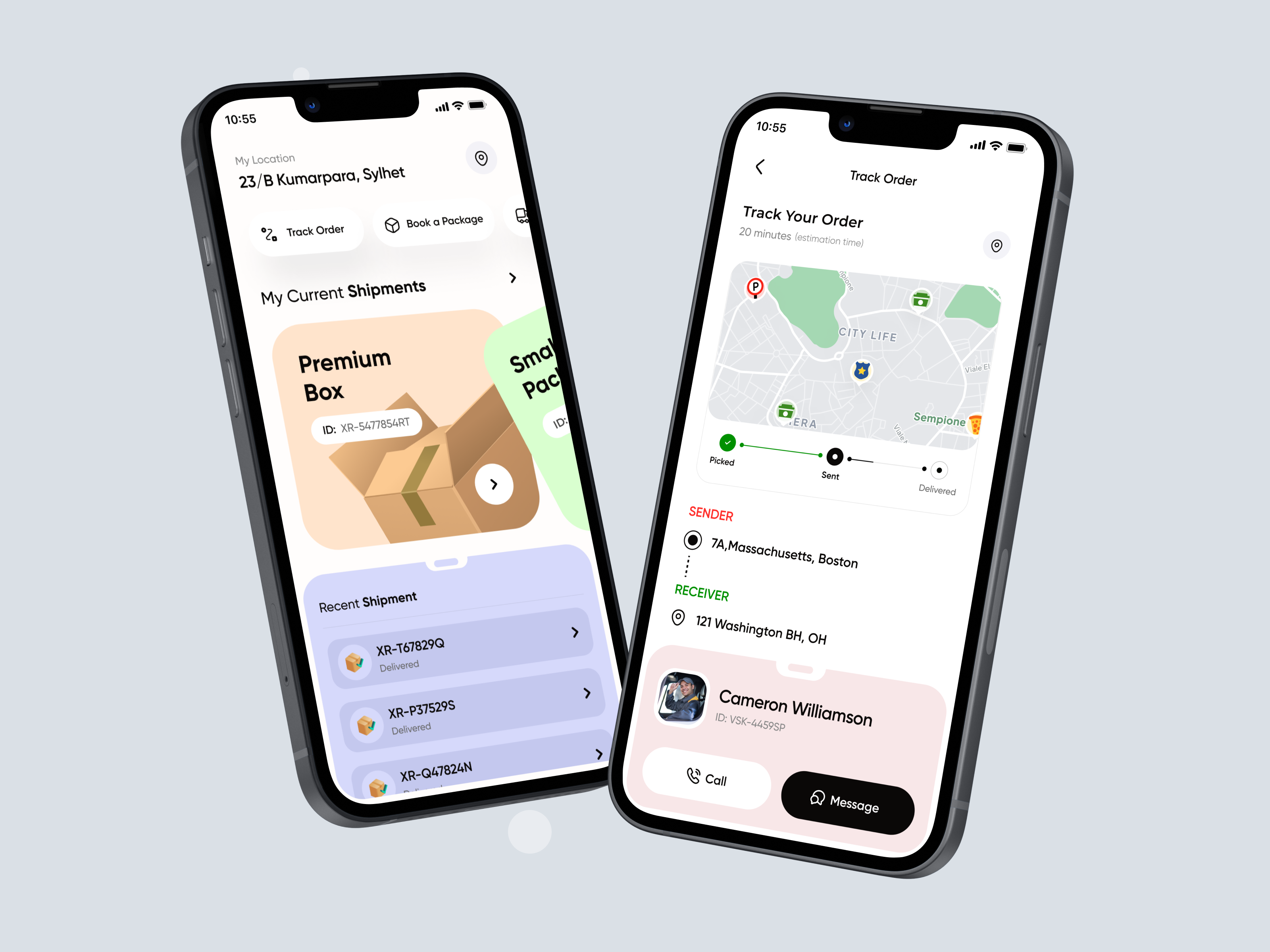 Parcel Tracker App by Filllo Design Agency on Dribbble