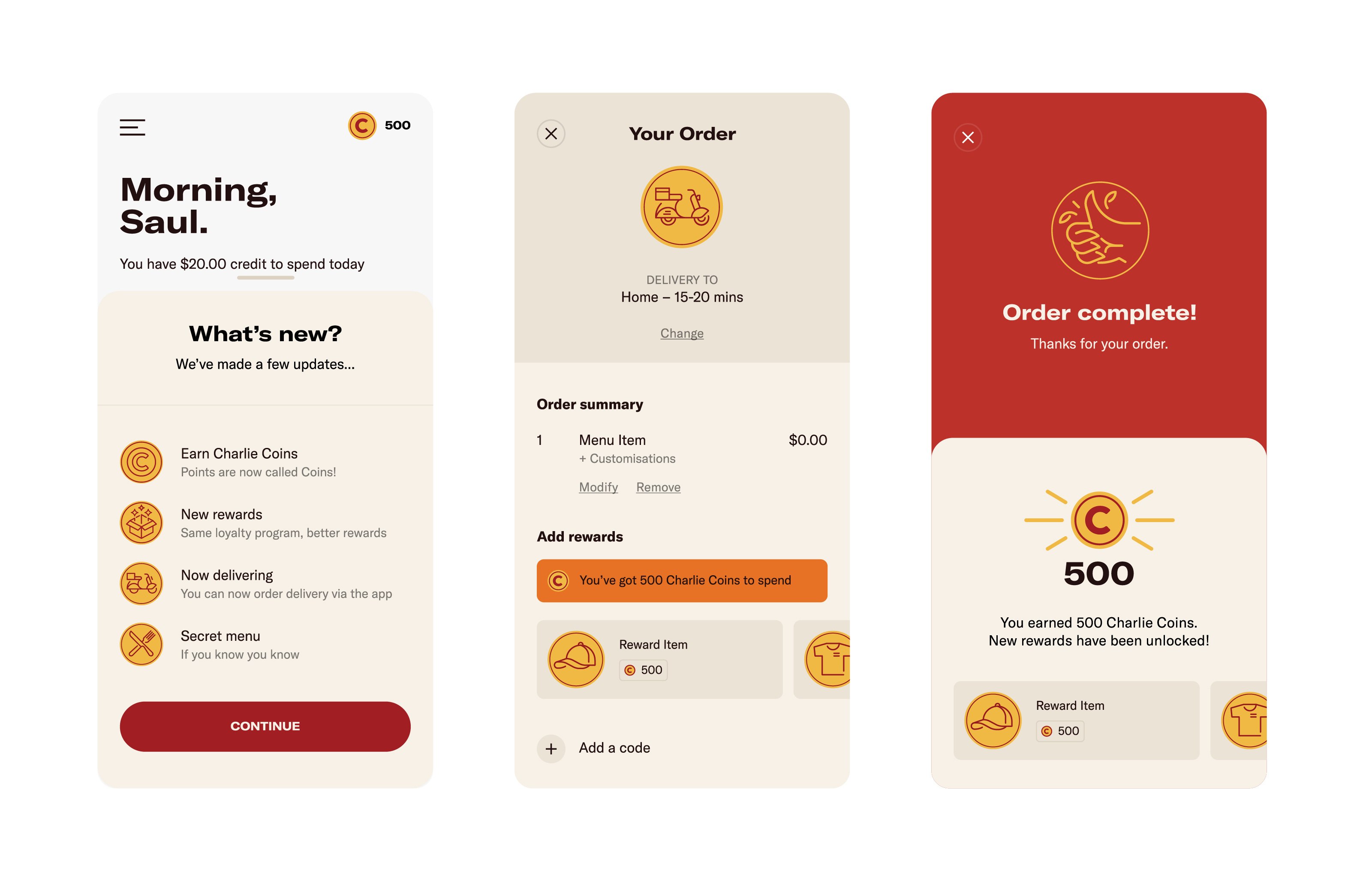 Chargrill Charlie's - App Iconography by Makers Company on Dribbble