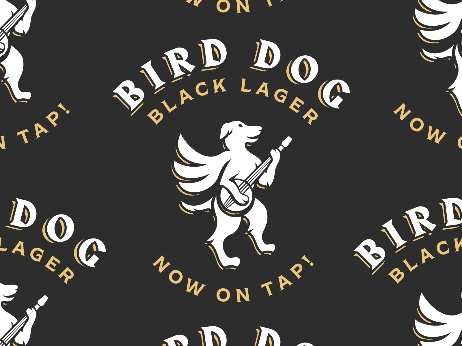 Bird Dog Black Lager by Paul Gorsuch on Dribbble