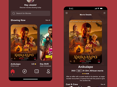 Movie App ui design by richard on Dribbble