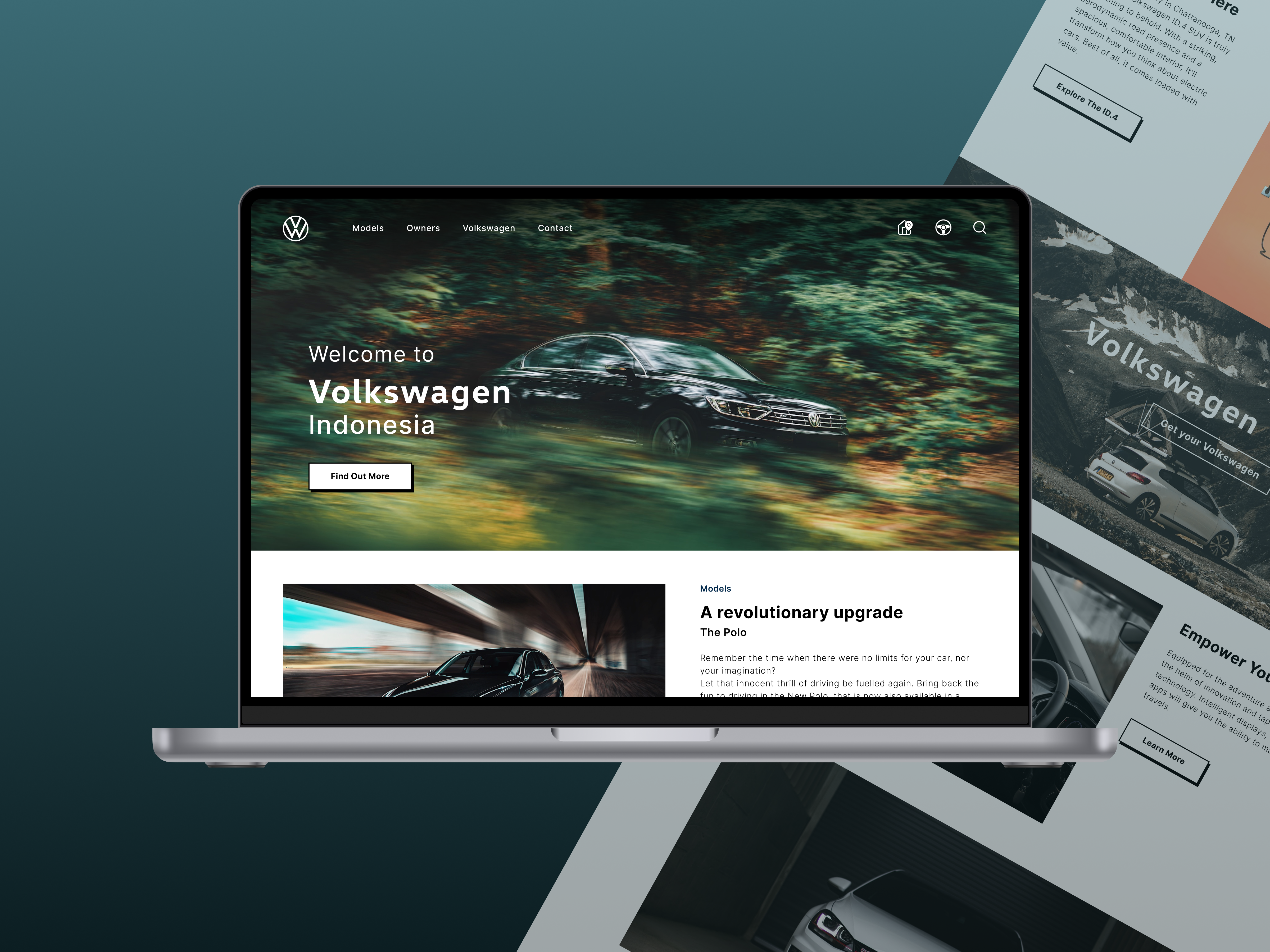 Volkswagen UI Design - website by Andre Husma on Dribbble