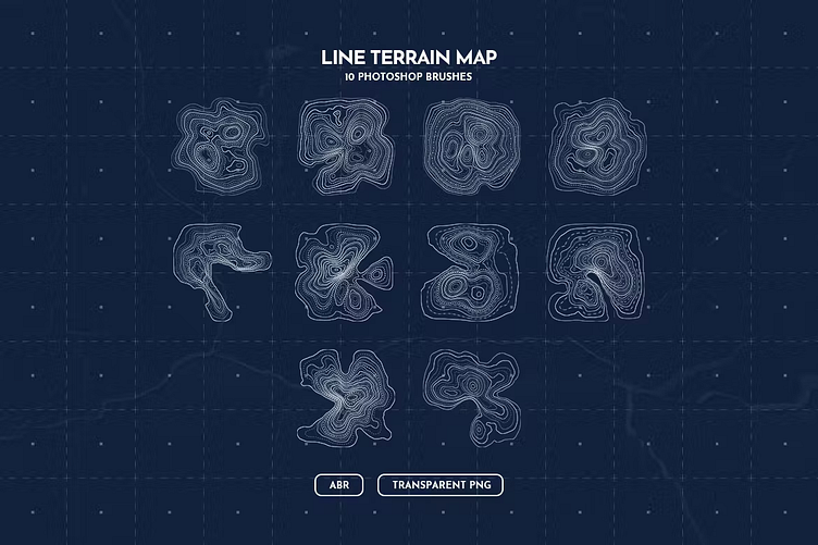 Topographic Map Photoshop Brushes By Jose Garcia On Dribbble