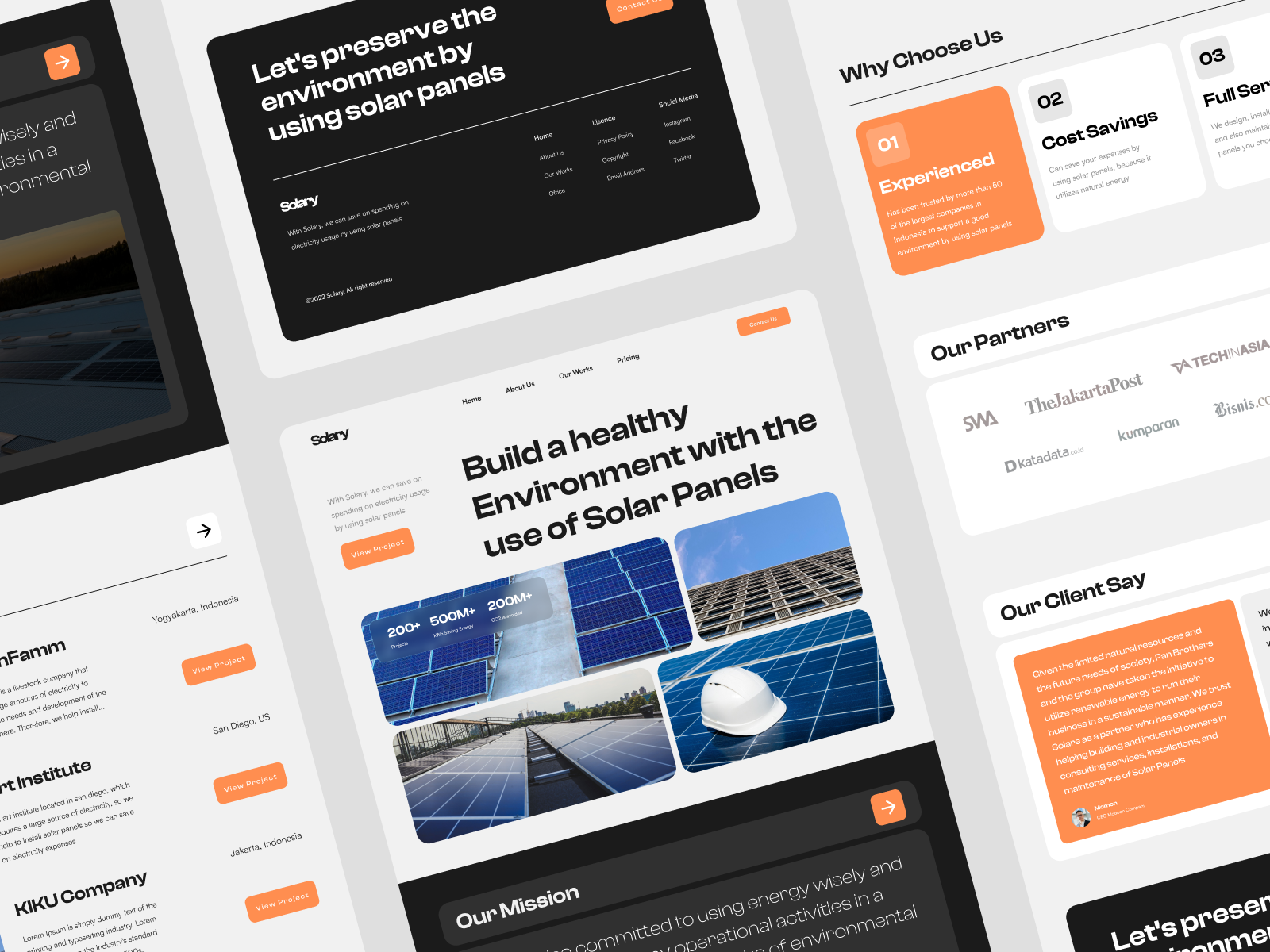 Solary - Solar Panel Landing Page by Faza Dzikrulloh for Sans Brothers ...