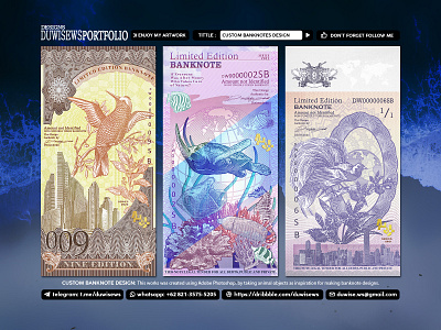 Custom Banknote Design by duwisews on Dribbble