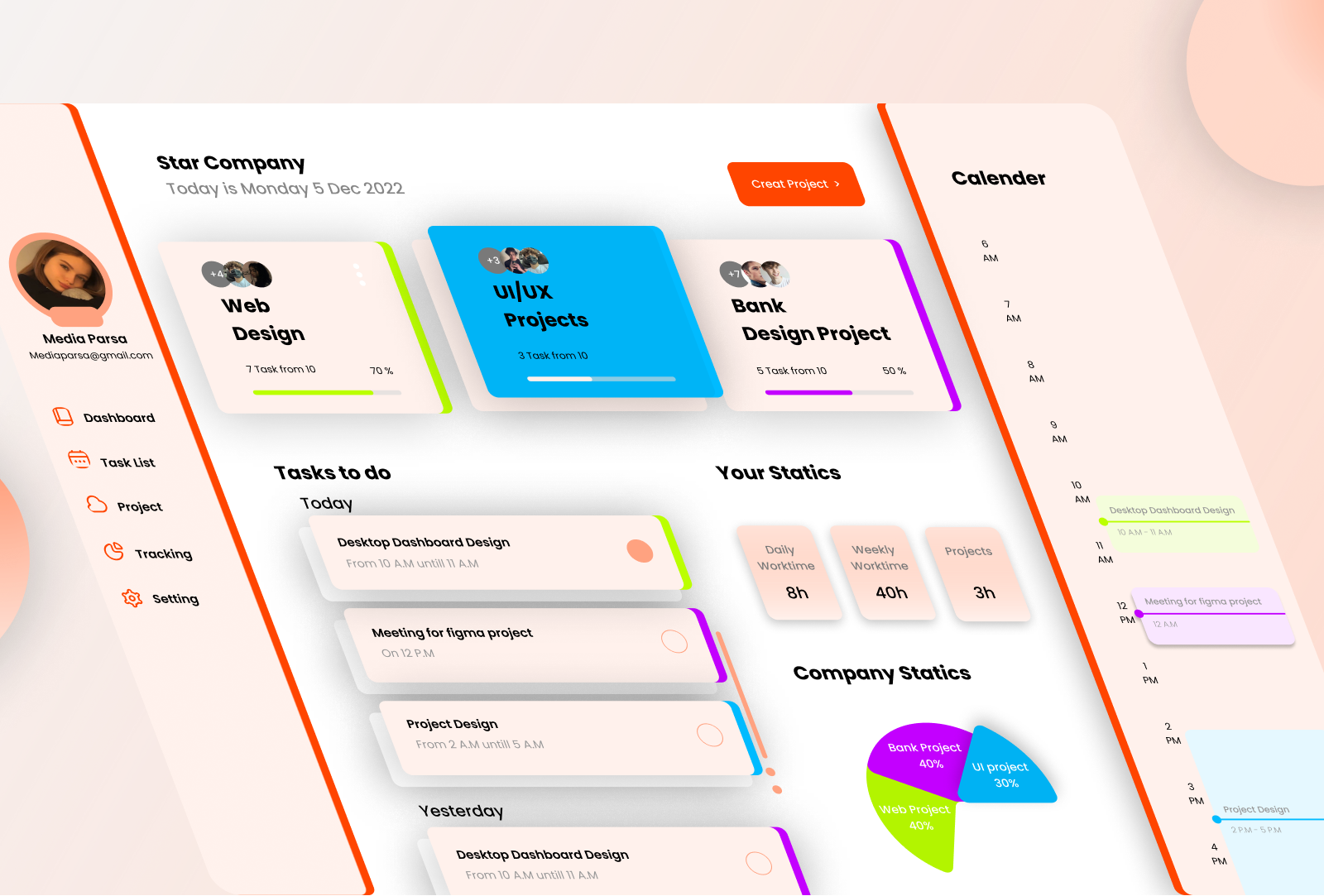 Company Dashboard by MedioOox🦋 on Dribbble