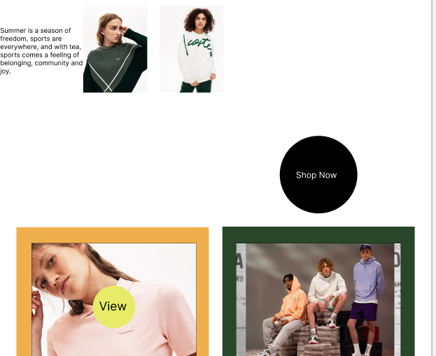 Lacoste Website Redesign by Samuel Ocrah on Dribbble