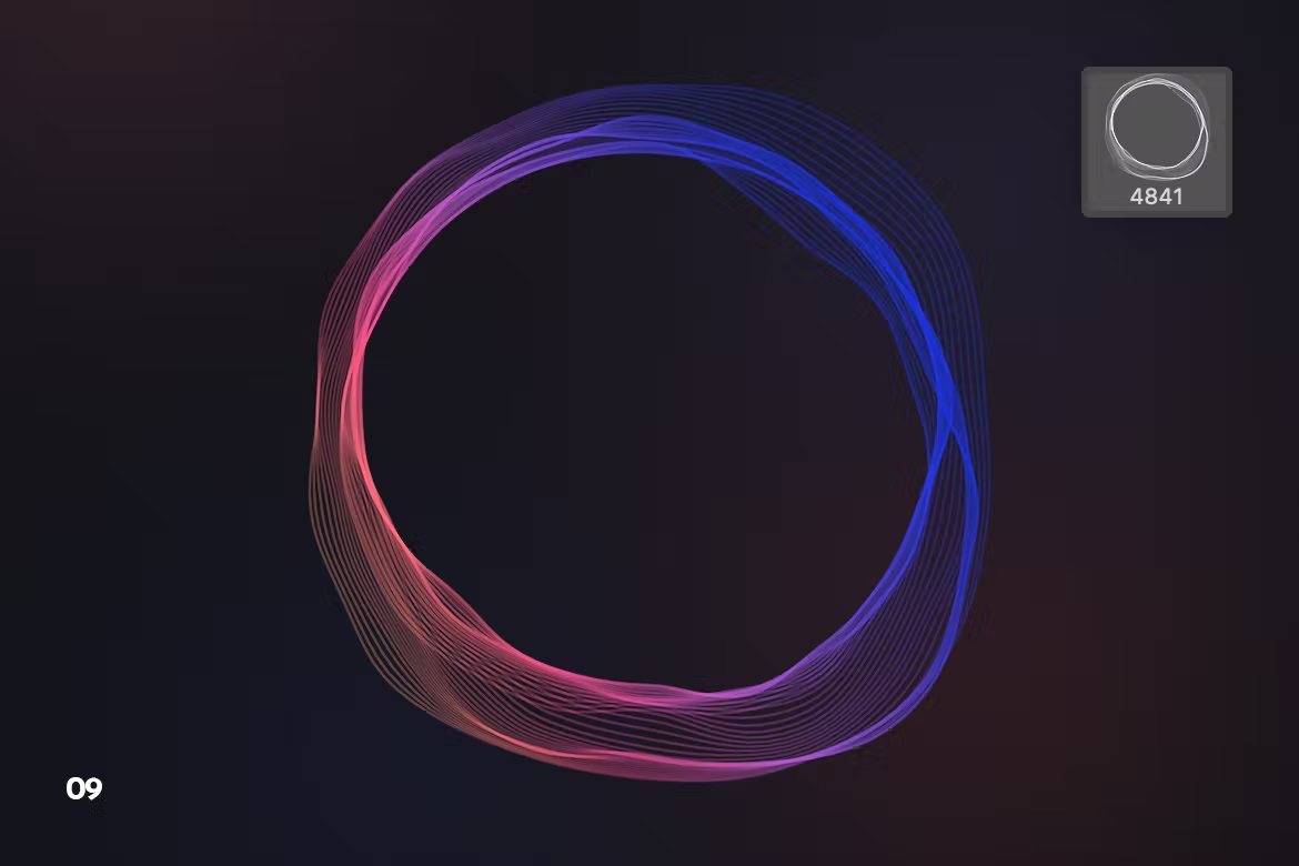 Floating Mesh Shapes Photoshop Brushes by Jose Garcia on Dribbble