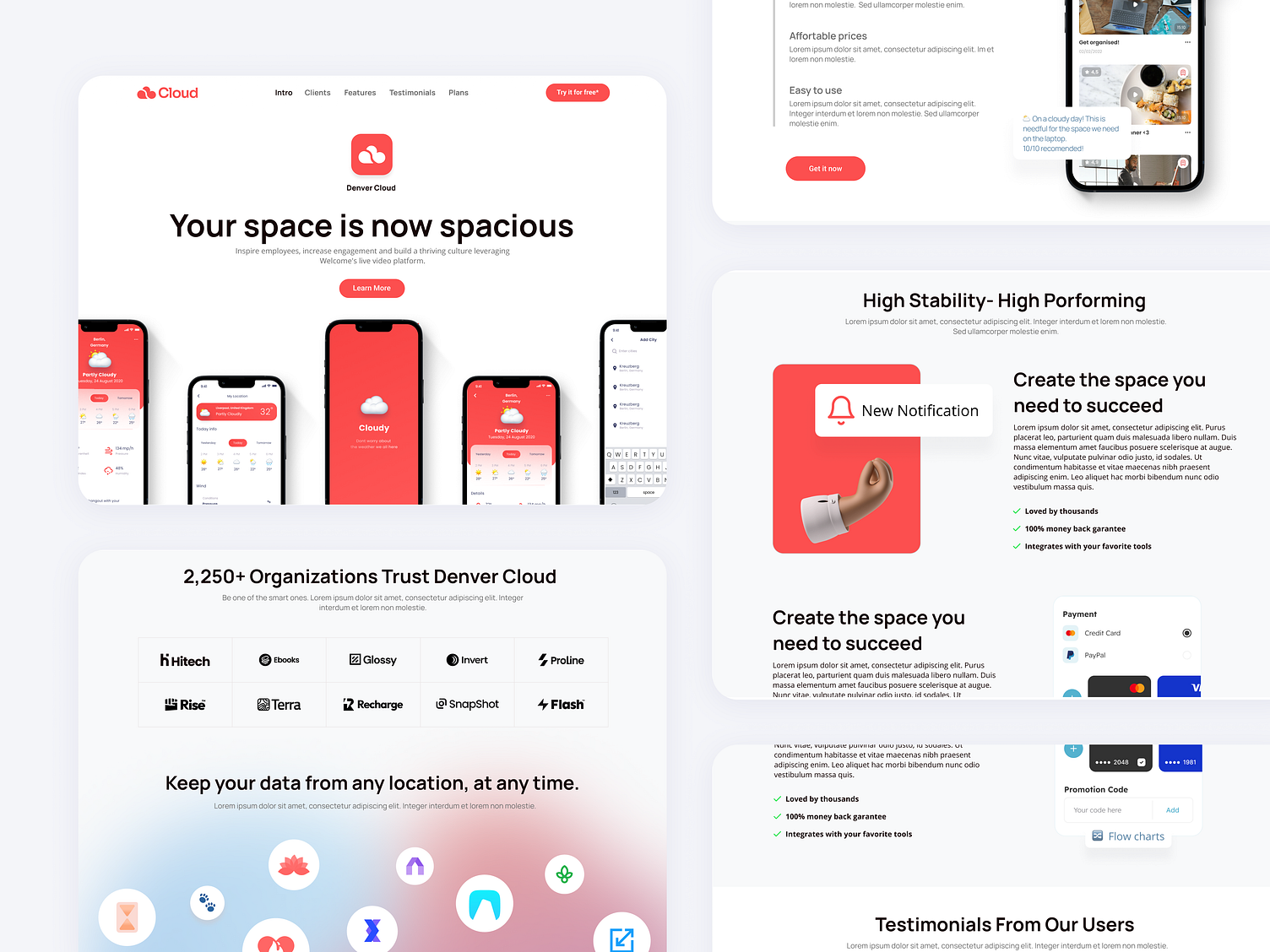 Denver - App Website Template by Florentina Ajeti for azwedo on Dribbble