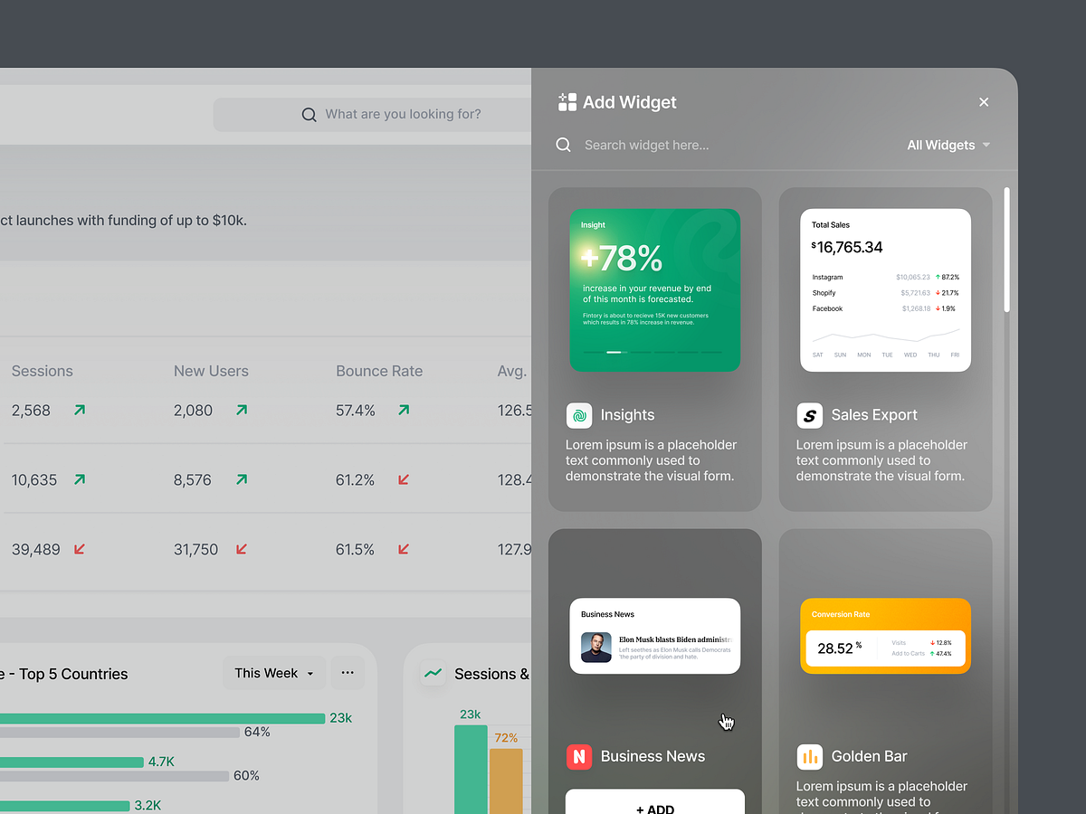 Sidebar UI designs, themes, templates and downloadable graphic elements ...