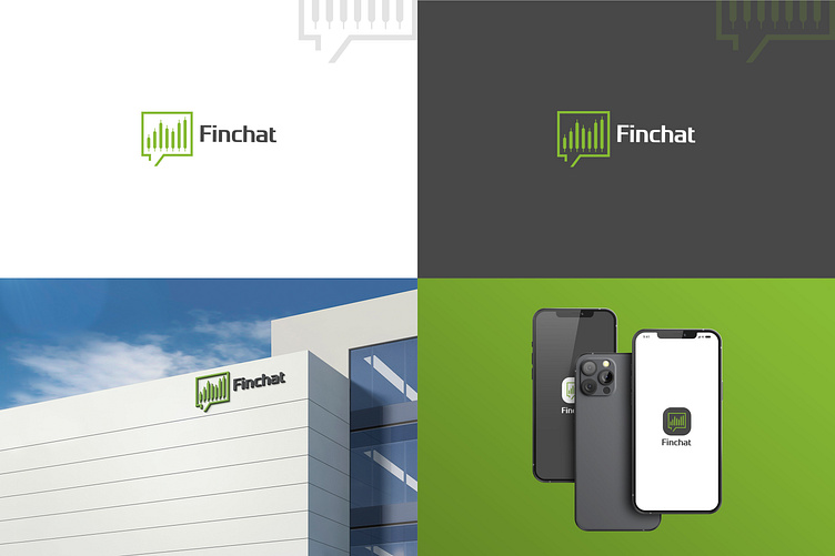 Financial logo for a trading app called Finchat by Sujon Mia on Dribbble