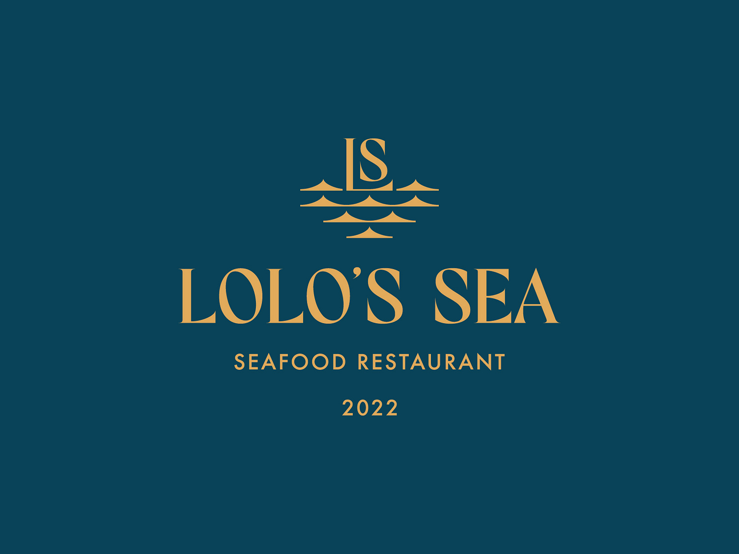 Lolo's Sea Seafood Restaurant Logo design by Burak Bal on Dribbble