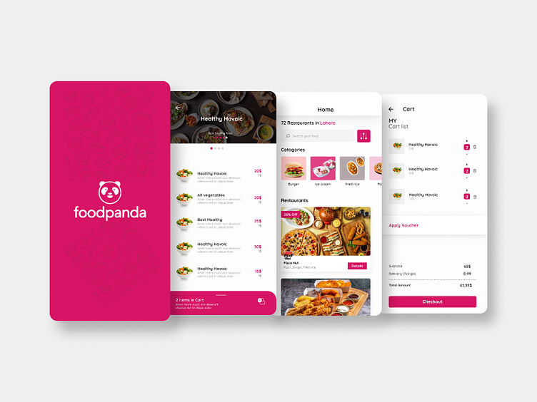 Foodpanda redesign app by MI Dexign on Dribbble