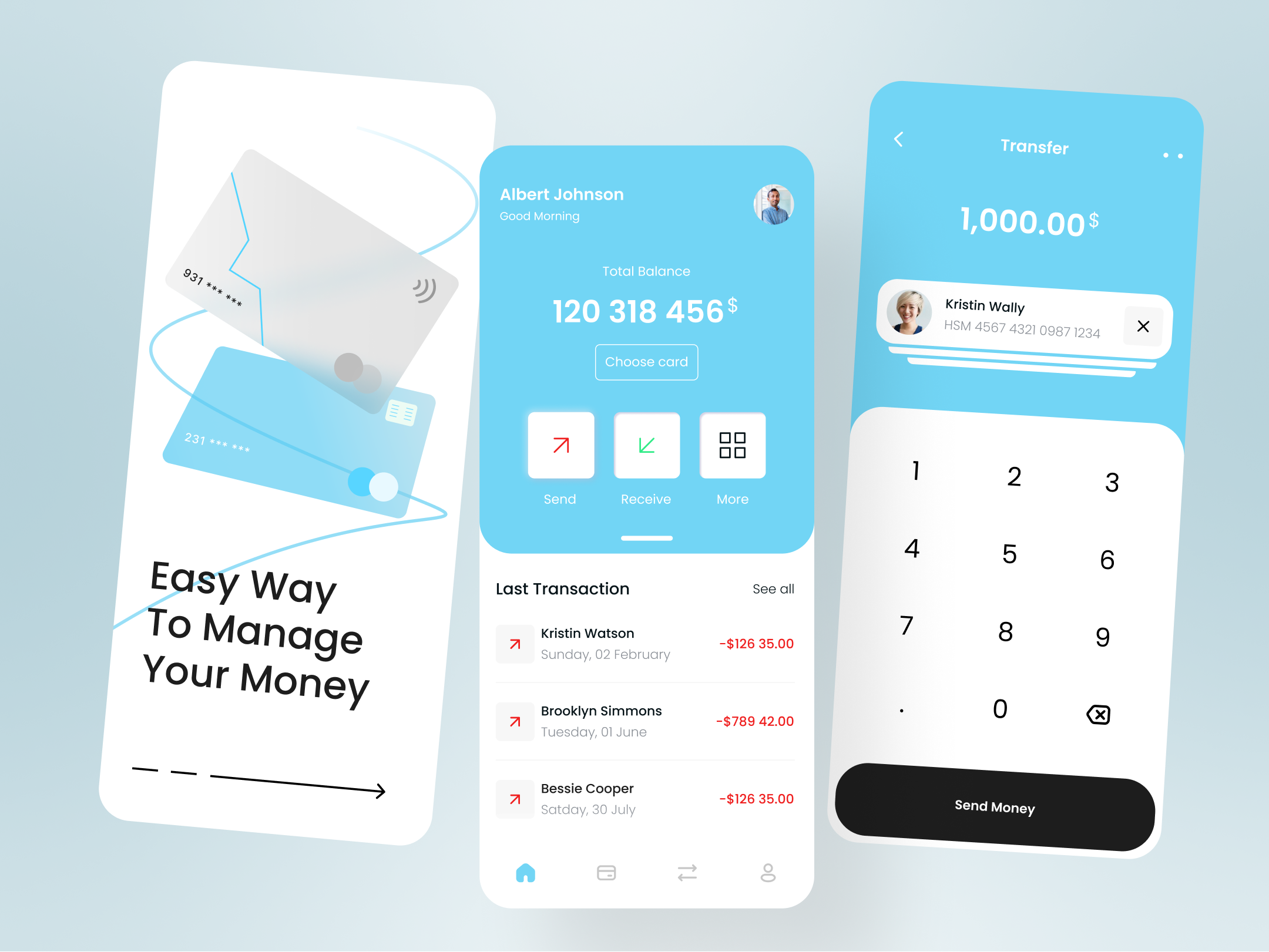 Banking Mobile App by Rafiusams Prottoy on Dribbble