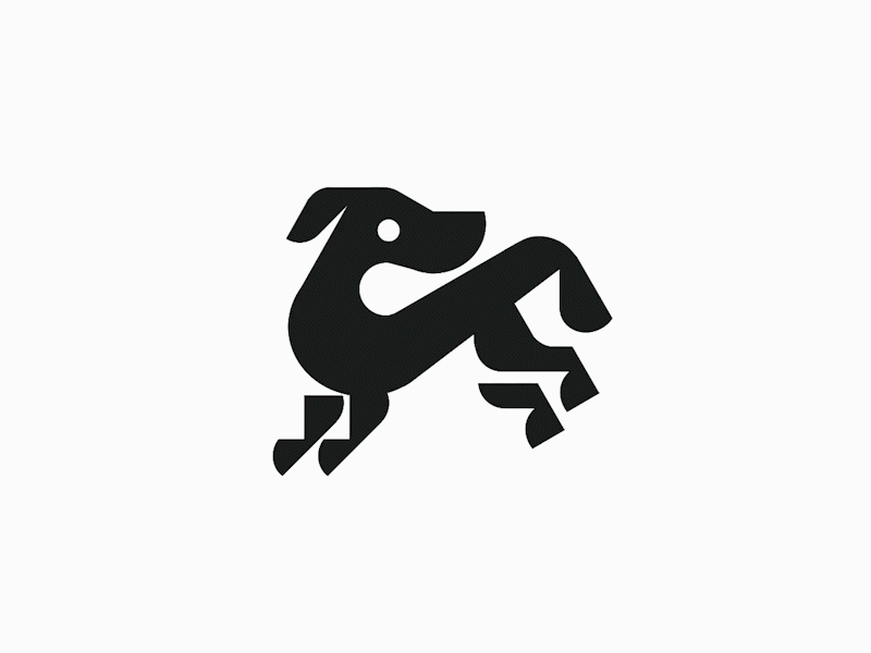 Dog logo by by Anh Do - Logo Designer on Dribbble