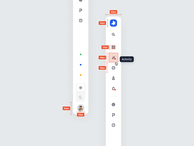 Sidebar Navigation Wspacing System By Asal Design® For Kretya On Dribbble
