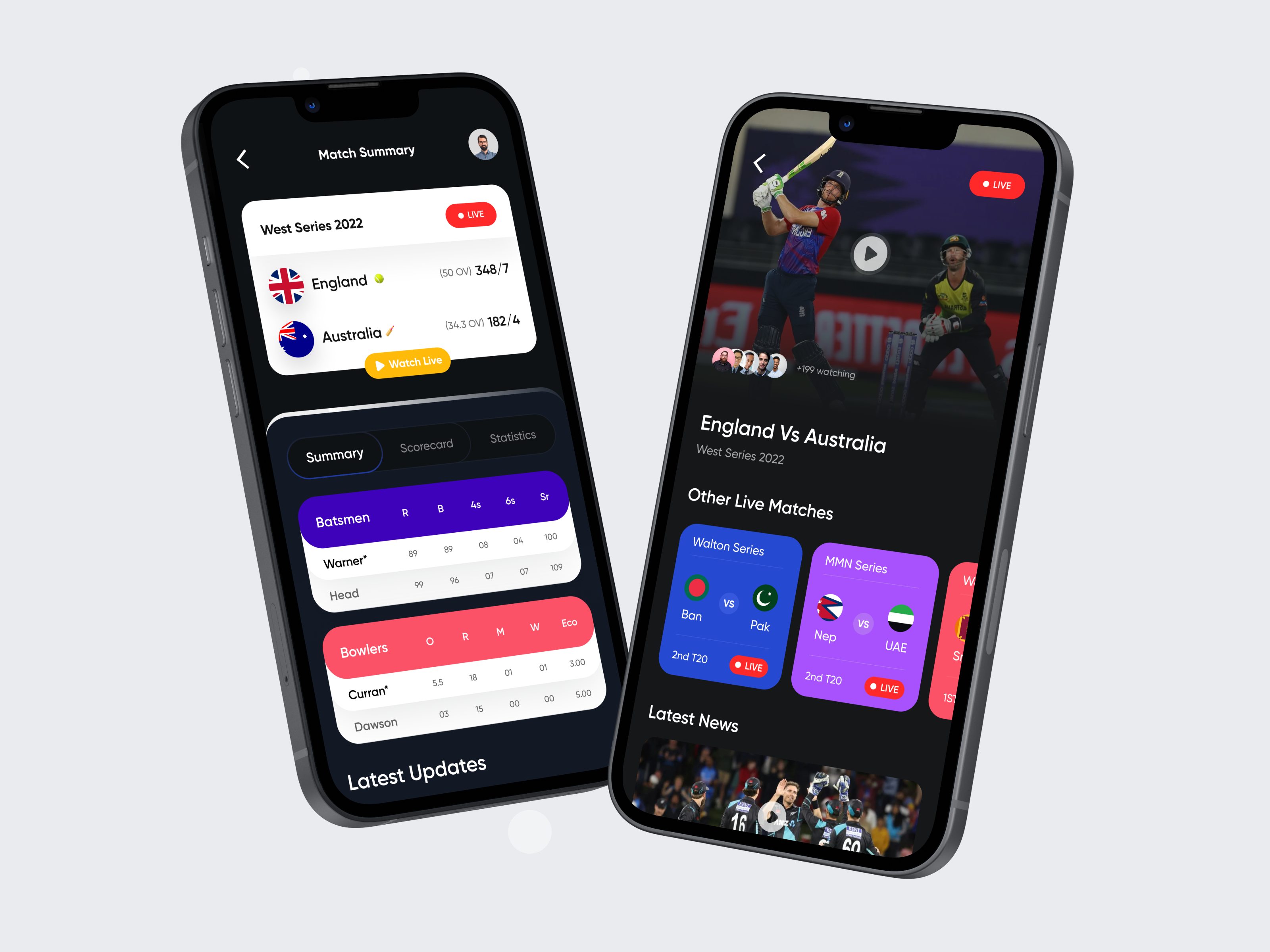 Live Score Mobile App by Filllo Design Agency on Dribbble