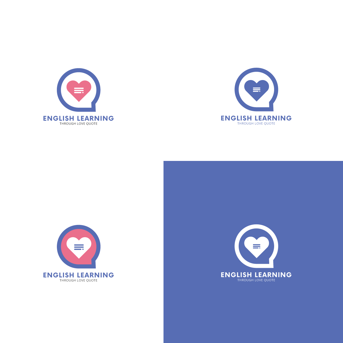 English Learning logo by Kemeli Mukta on Dribbble