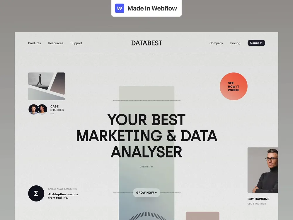 Browse thousands of Webflow images for design inspiration | Dribbble