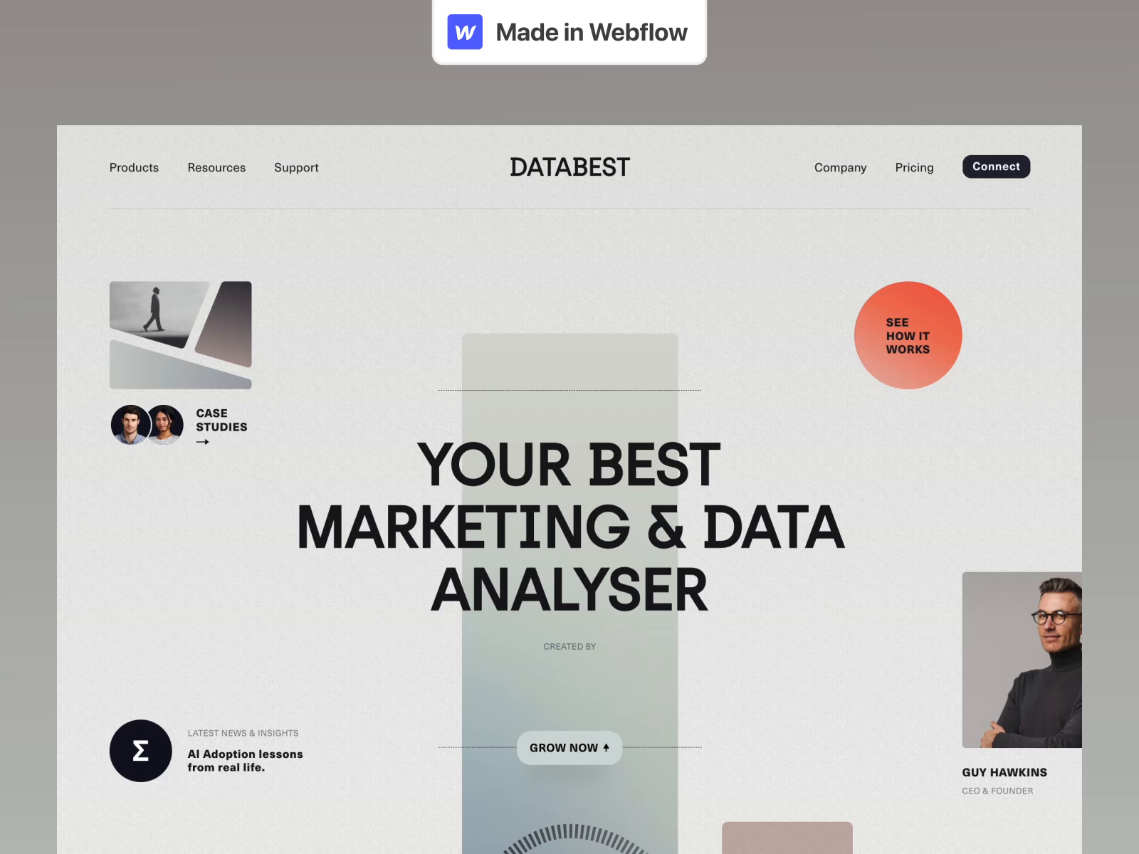 Databest Webflow Website by Halo Projects for HALO LAB on Dribbble