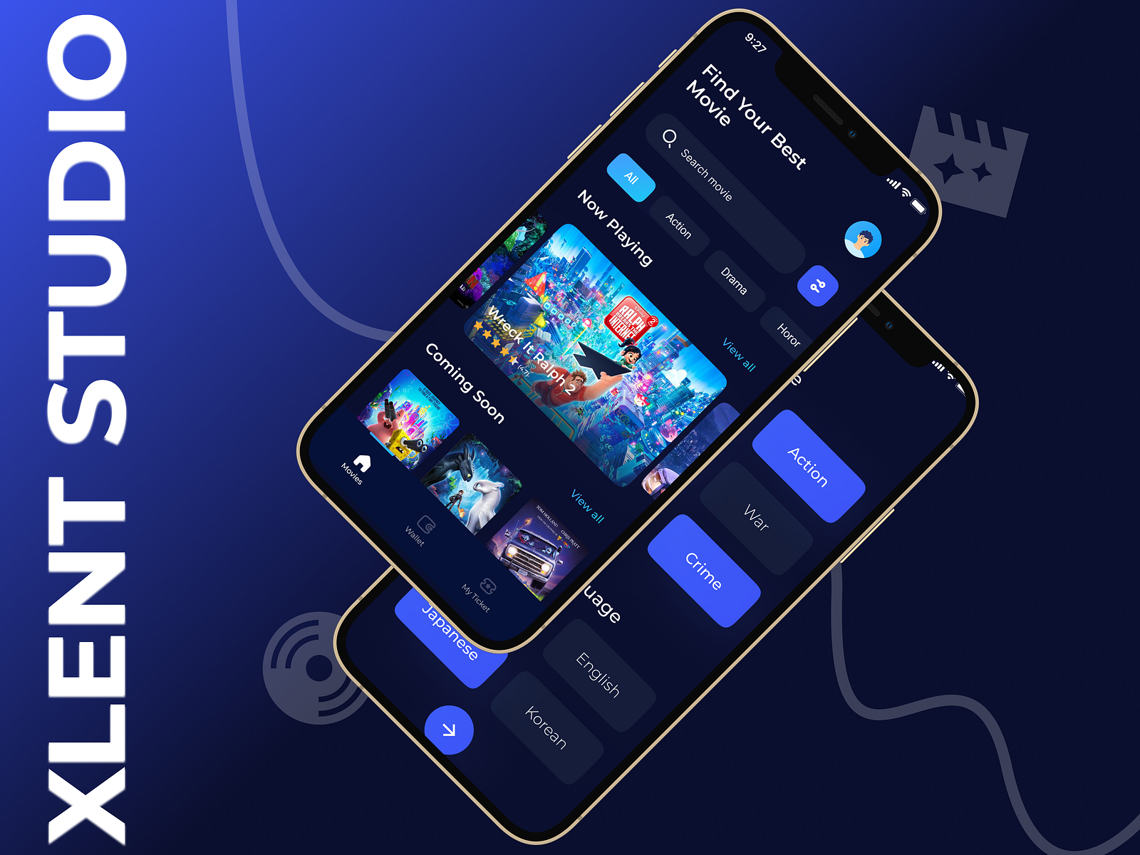 Ticket Booking App - Mobile Version by Xlent Studio: UX/UI Design Agency on Dribbble