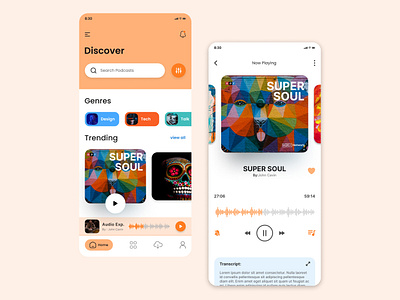 Music App Design by hammad zafar on Dribbble