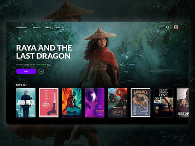 Movie Website Landing Page UI Design by Tup on Dribbble
