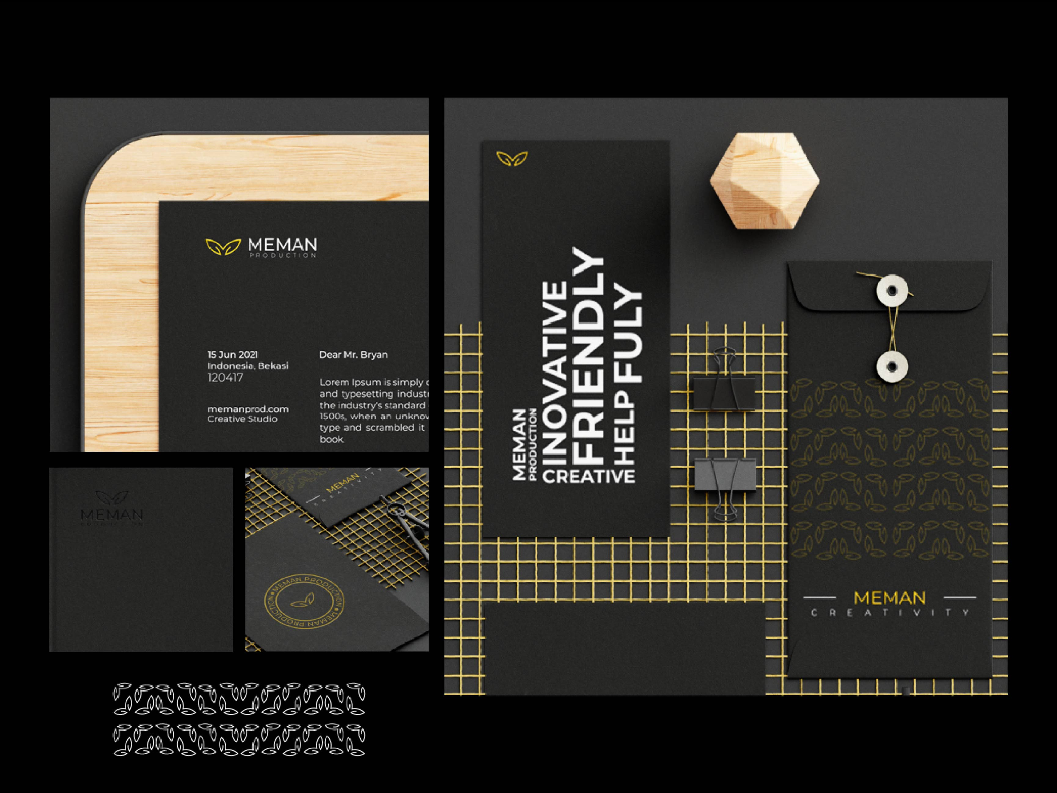 Meman Production - Brand Identity (3/3) by Aziz Alfatih on Dribbble