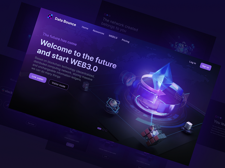Blockchain official website design by billwallker on Dribbble
