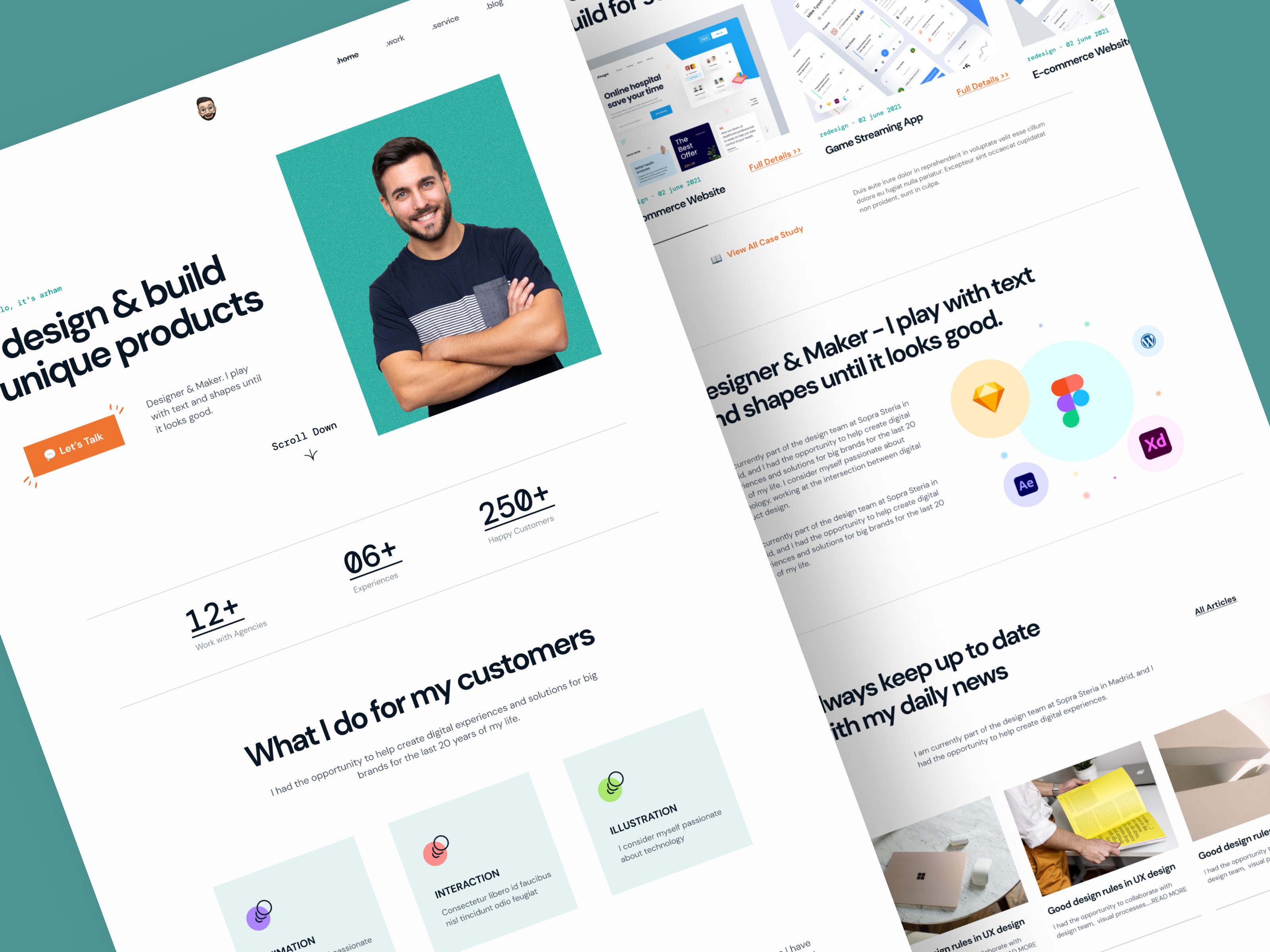 Personal Portfolio🔥 by Arifur Rahman Hridoy on Dribbble
